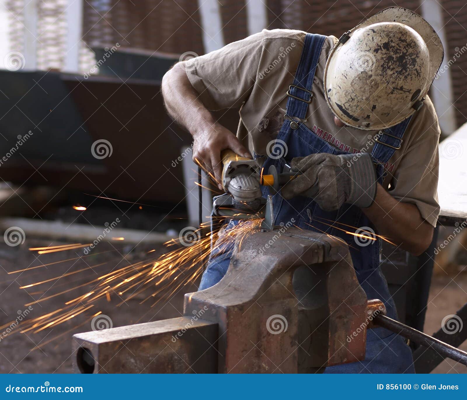 Steel work stock photo. Image of occupation, spark, laborer - 856100