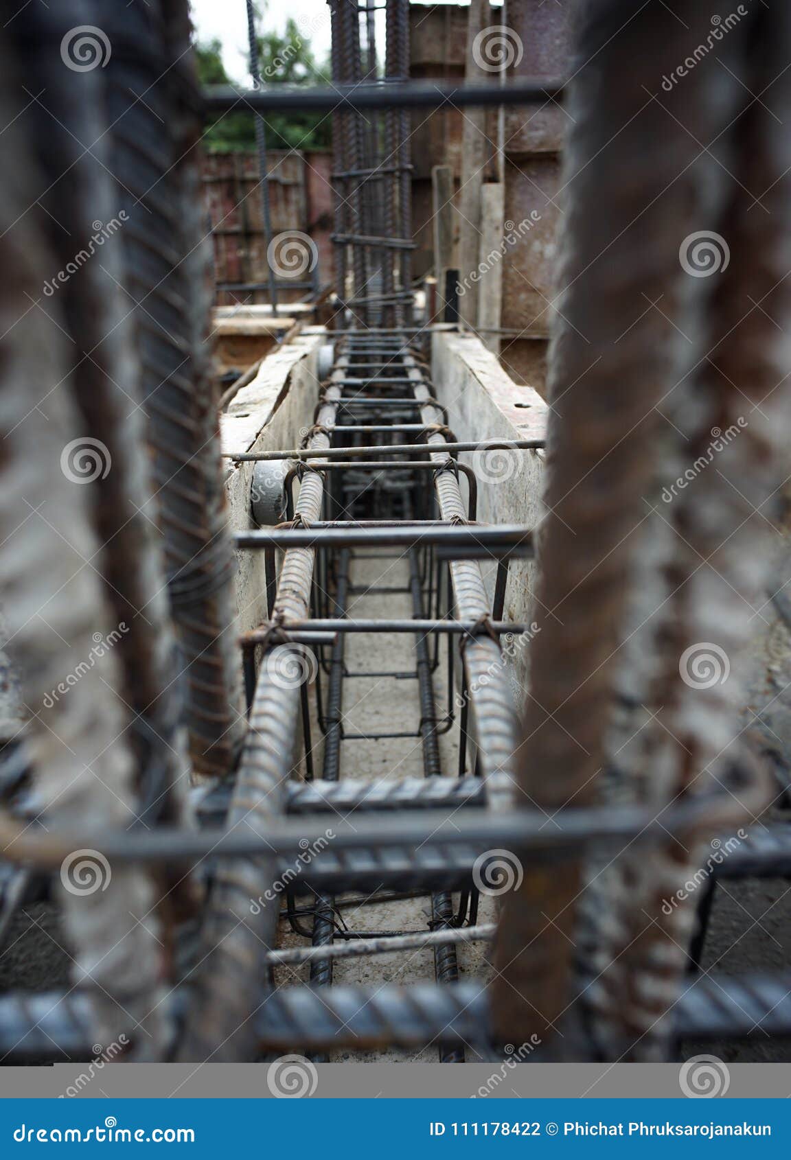 Steel Work for Reinforcement Stock Photo - Image of concrete, frame ...