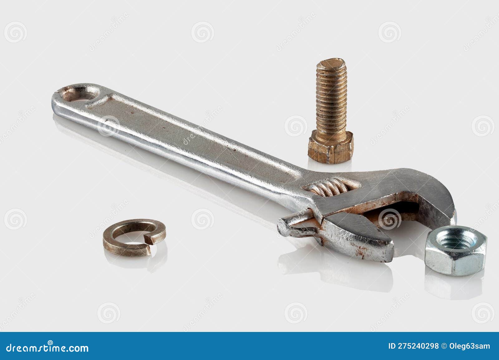 Wrench With A Bolt Royalty-Free Stock Photography | CartoonDealer.com ...