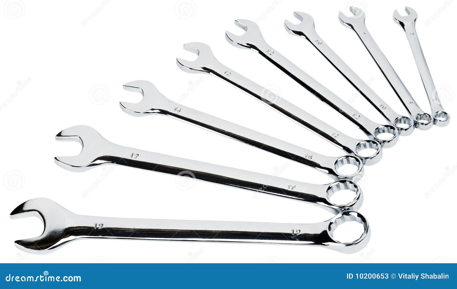Steel wrenches stock image. Image of shiny, tool, spanner - 10200653