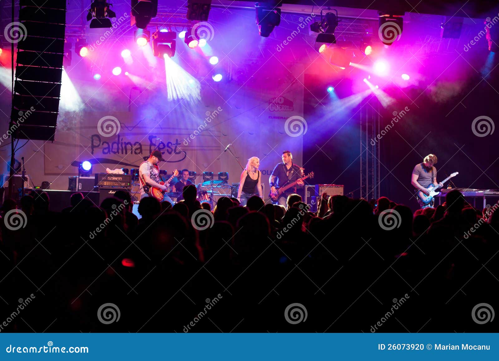 Steelborn editorial image. Image of stage, smog, band - 26073920