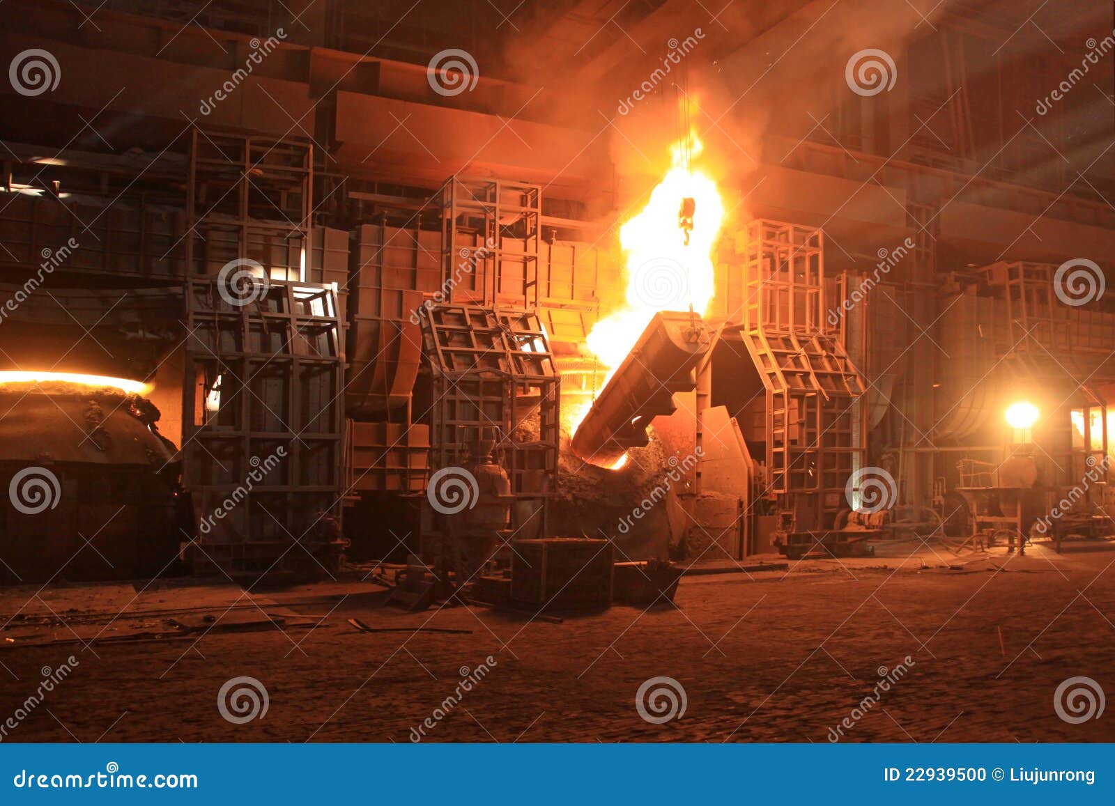 Steelmaking furnace stock photo. Image of metallurgy - 22939500