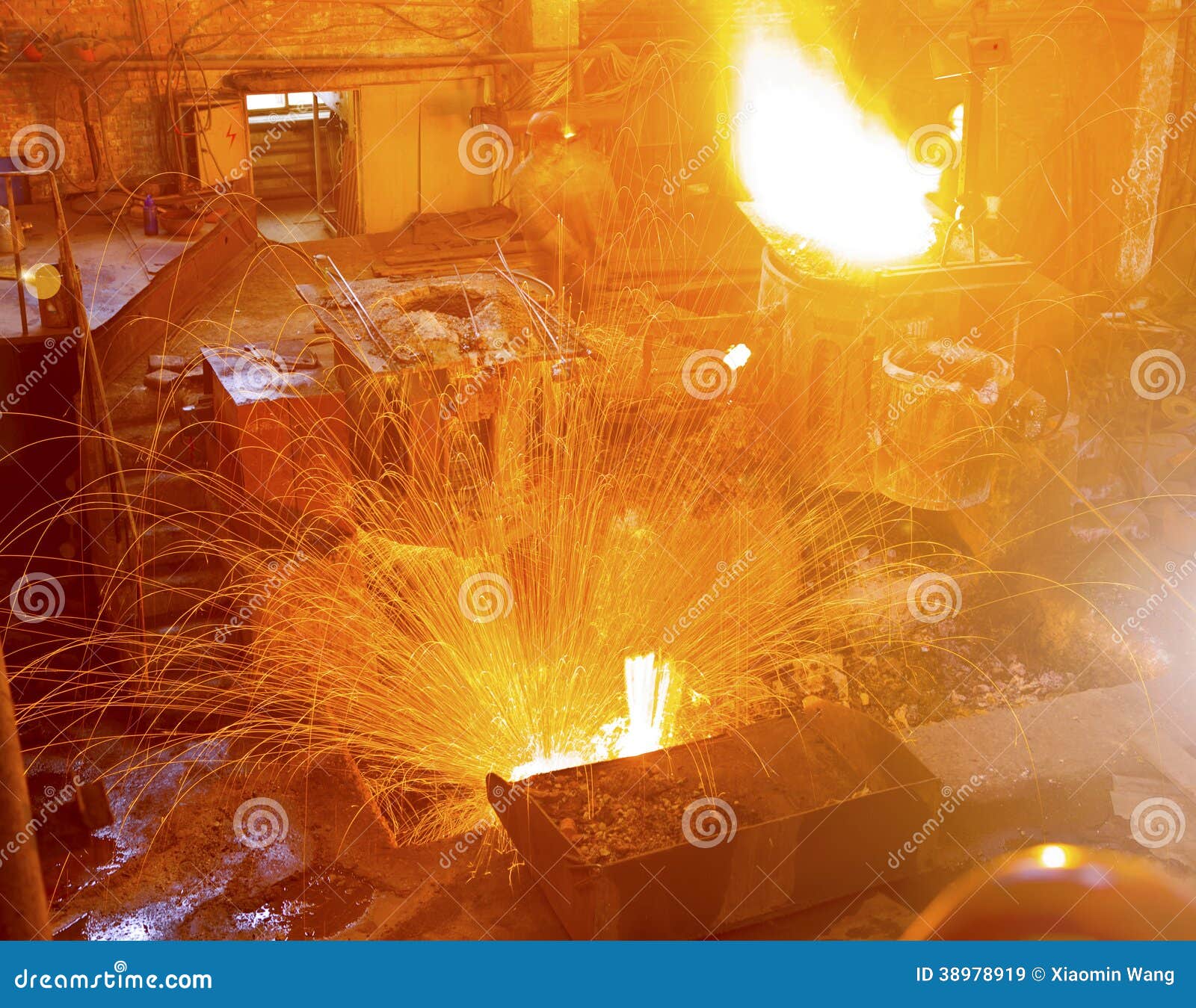 Steelmaking stock image. Image of plant, frame, casting - 38978919