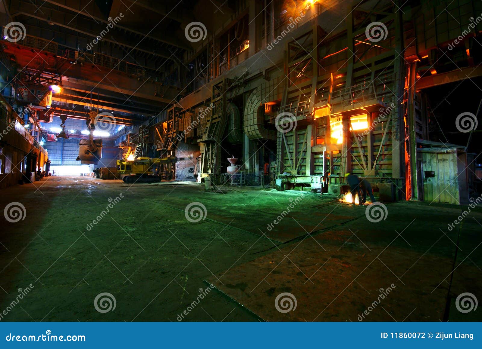 Steelmaking iron works stock photo. Image of smoke, cigarette - 11860072