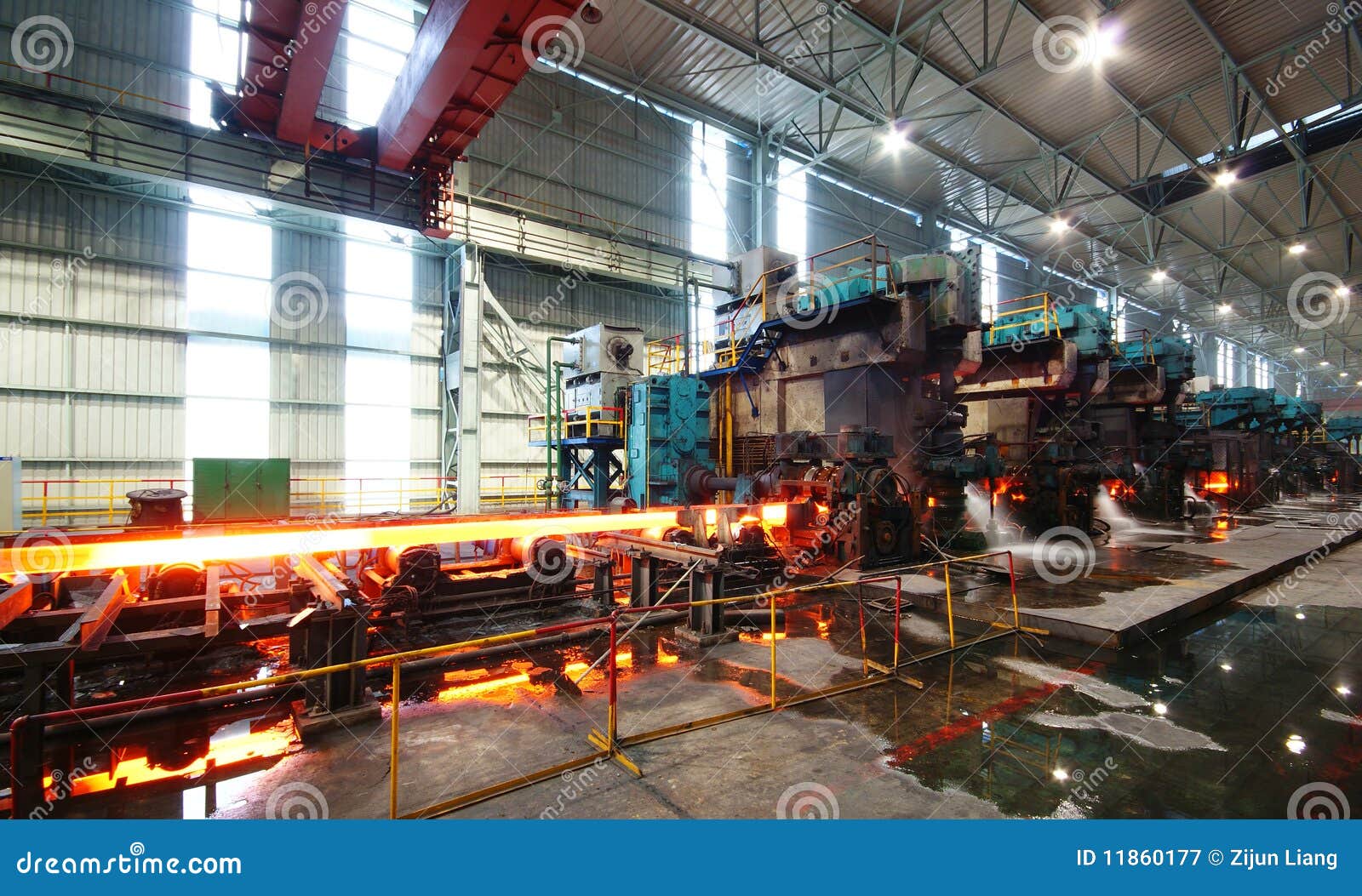 Steelmaking iron works stock image. Image of workshop - 11860177