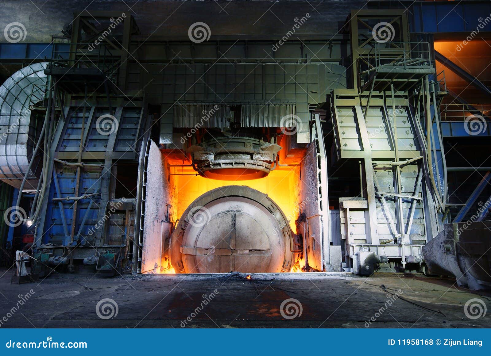 Steelmaking iron works stock photo. Image of advanced - 11958168