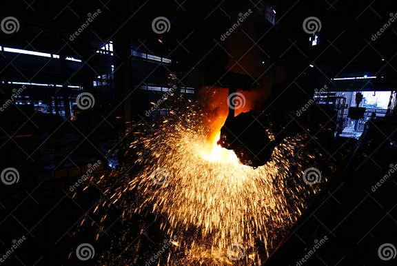 Steelmaking iron works stock photo. Image of smelting - 11993254