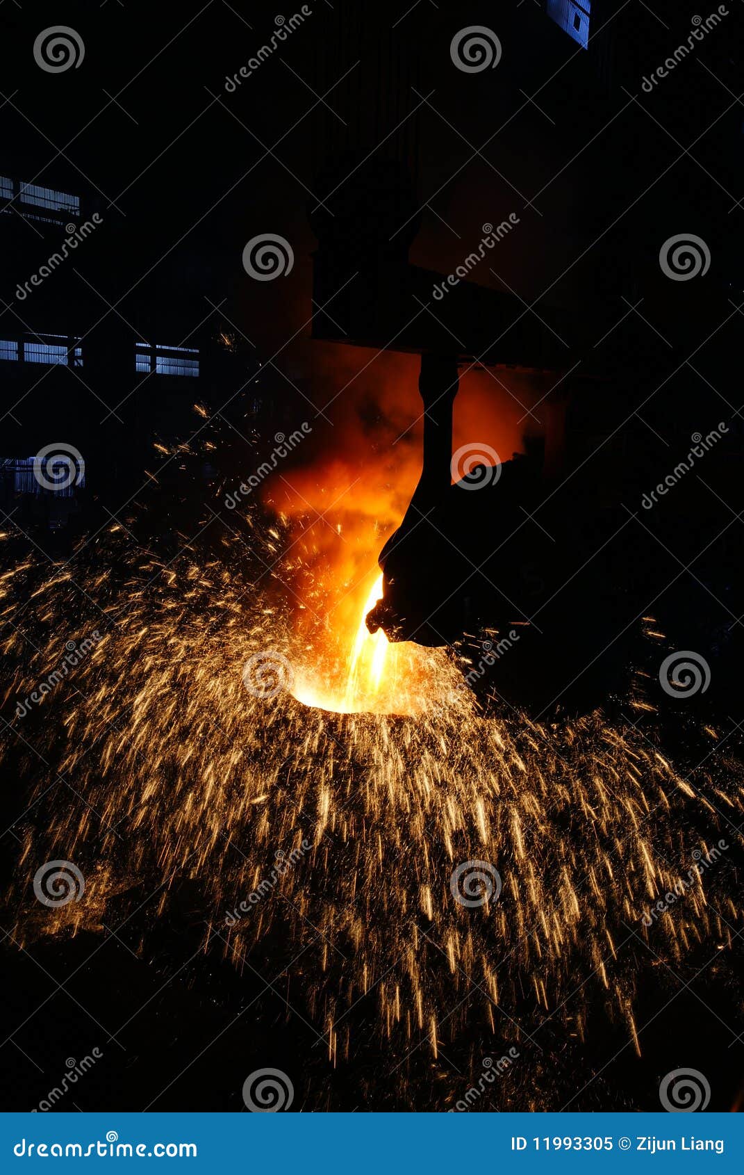 Steelmaking iron works stock image. Image of steelmaking - 11993305