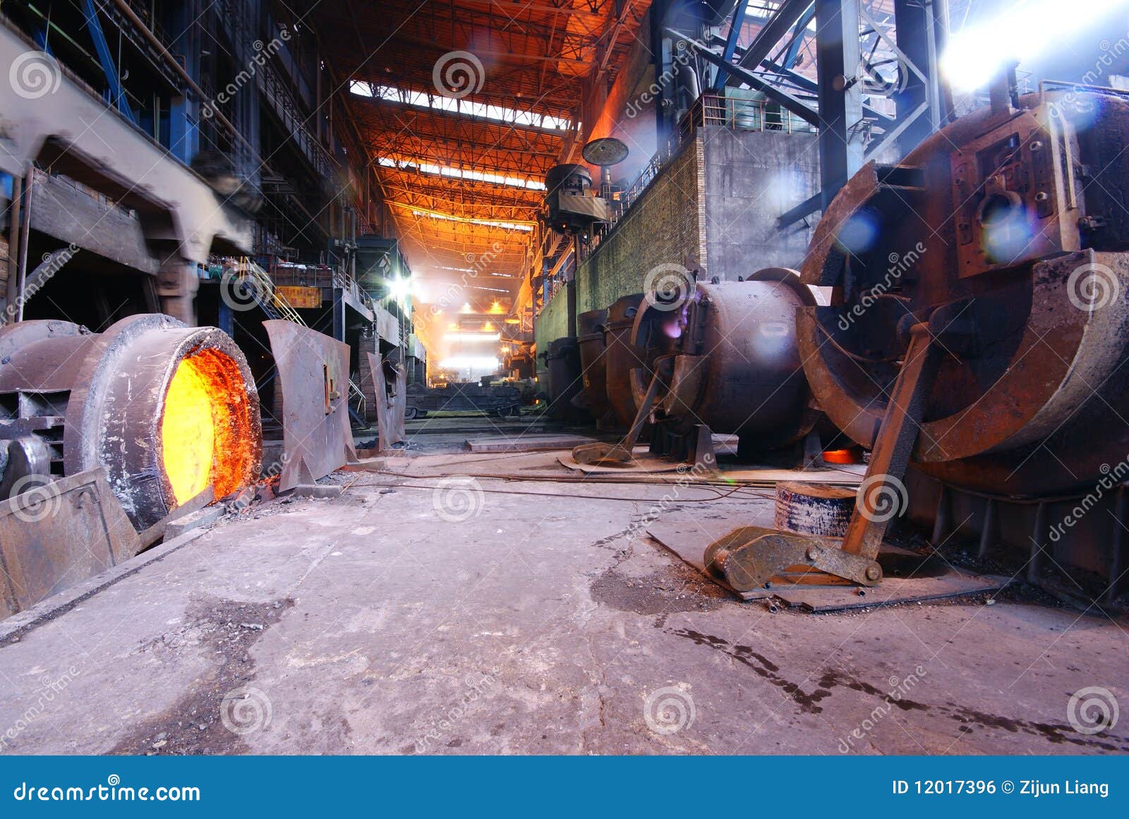 Steelmaking iron works stock photo. Image of cigarette - 12017396