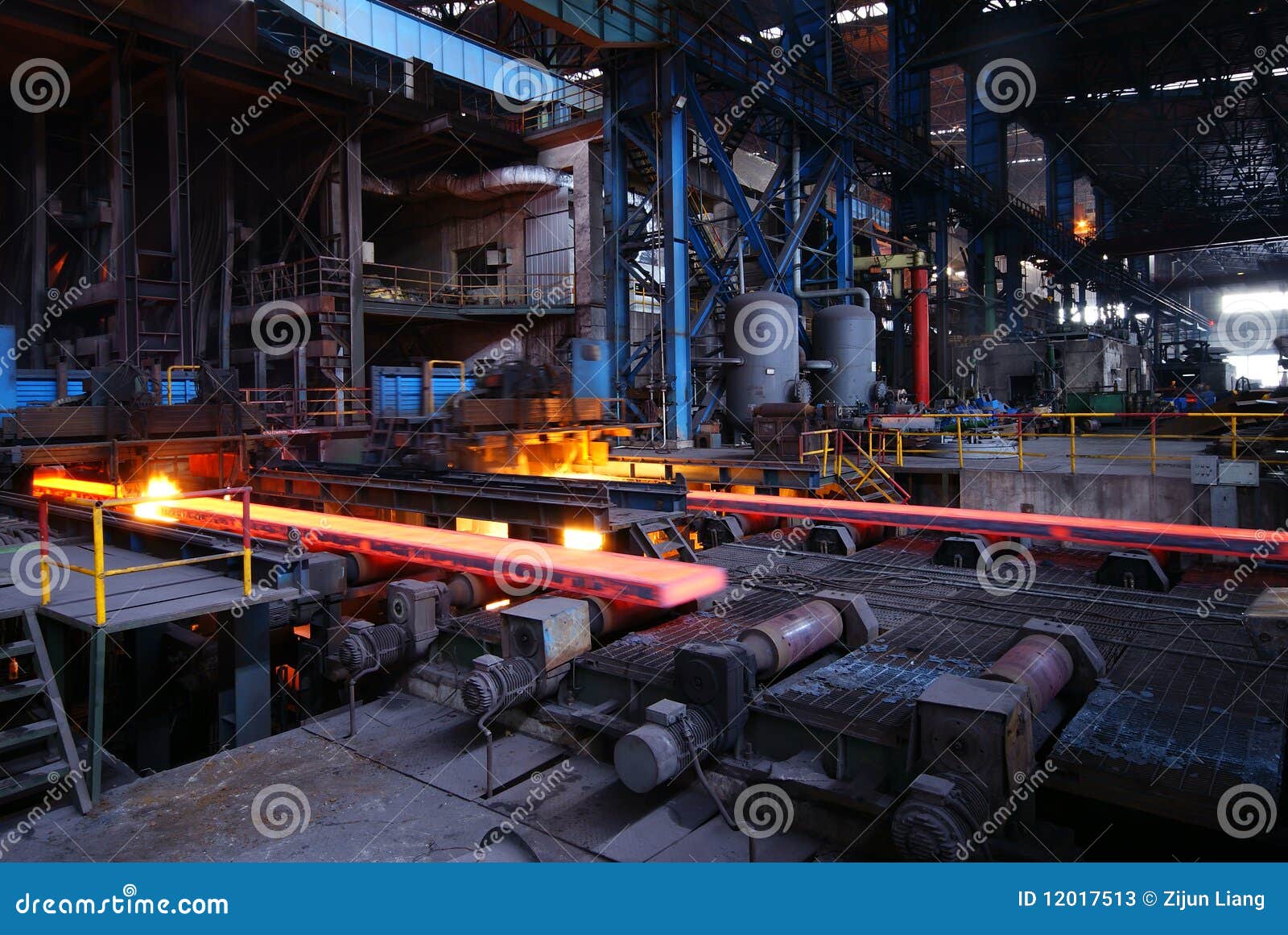Steelmaking iron works stock image. Image of cigarette - 12017513