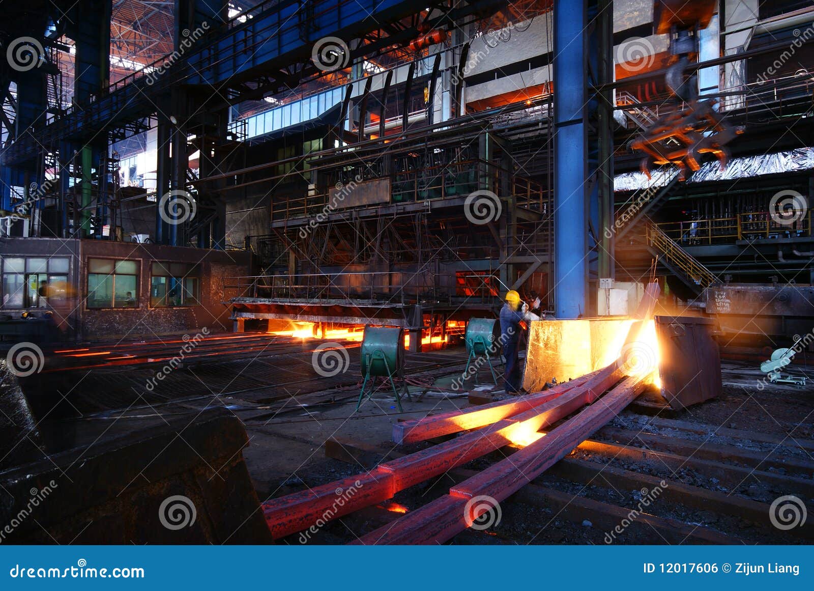 Steelmaking iron works stock photo. Image of cigarette - 12017606