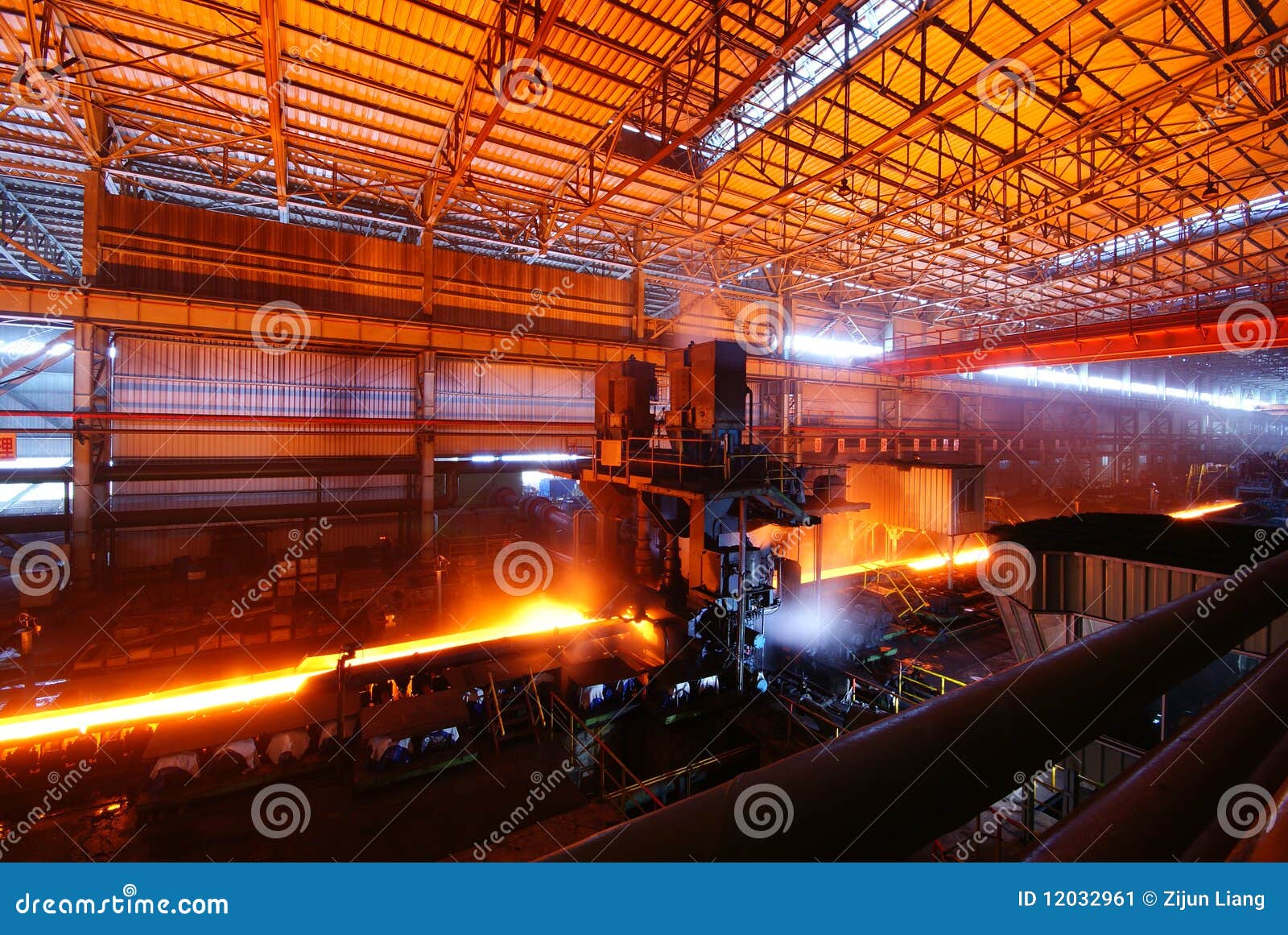 Steelmaking iron works stock image. Image of workshop - 12032961
