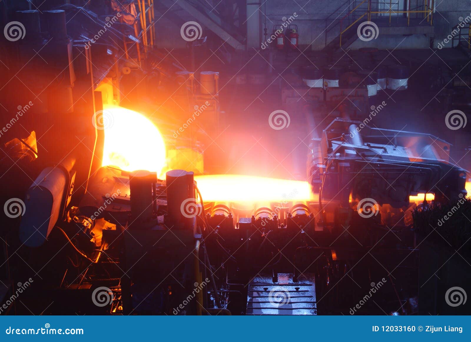 Steelmaking iron works stock photo. Image of temperature - 12033160