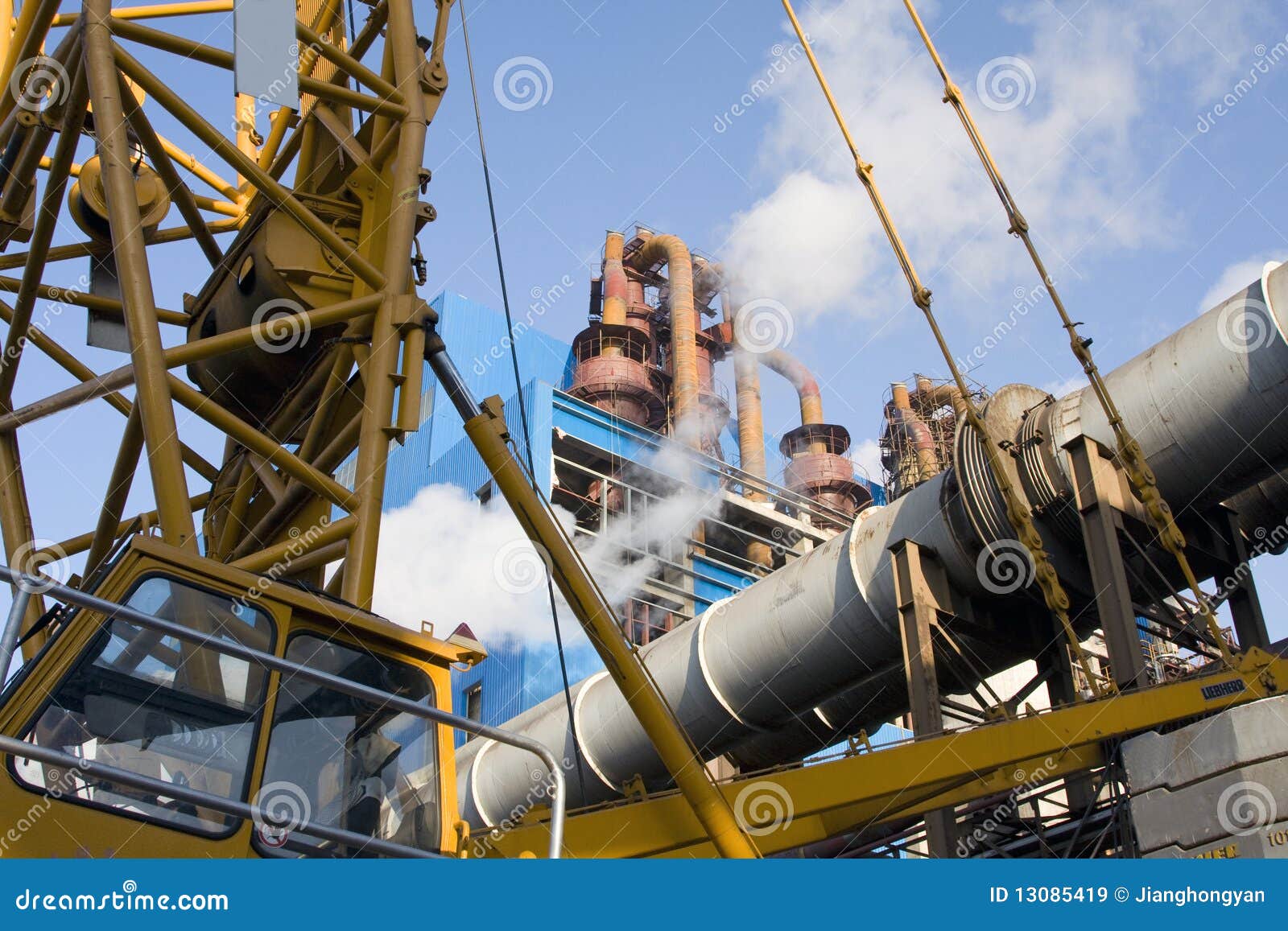 Steelworks stock image. Image of mills, freight, flame - 13085419