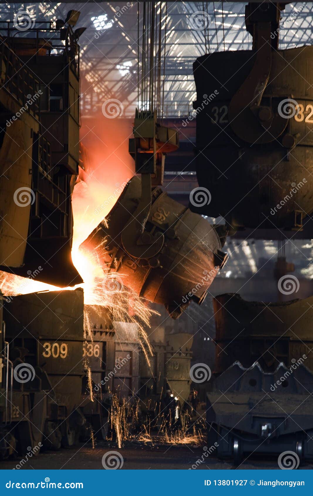 Steelworks stock image. Image of atmosphere, chimney - 13801927
