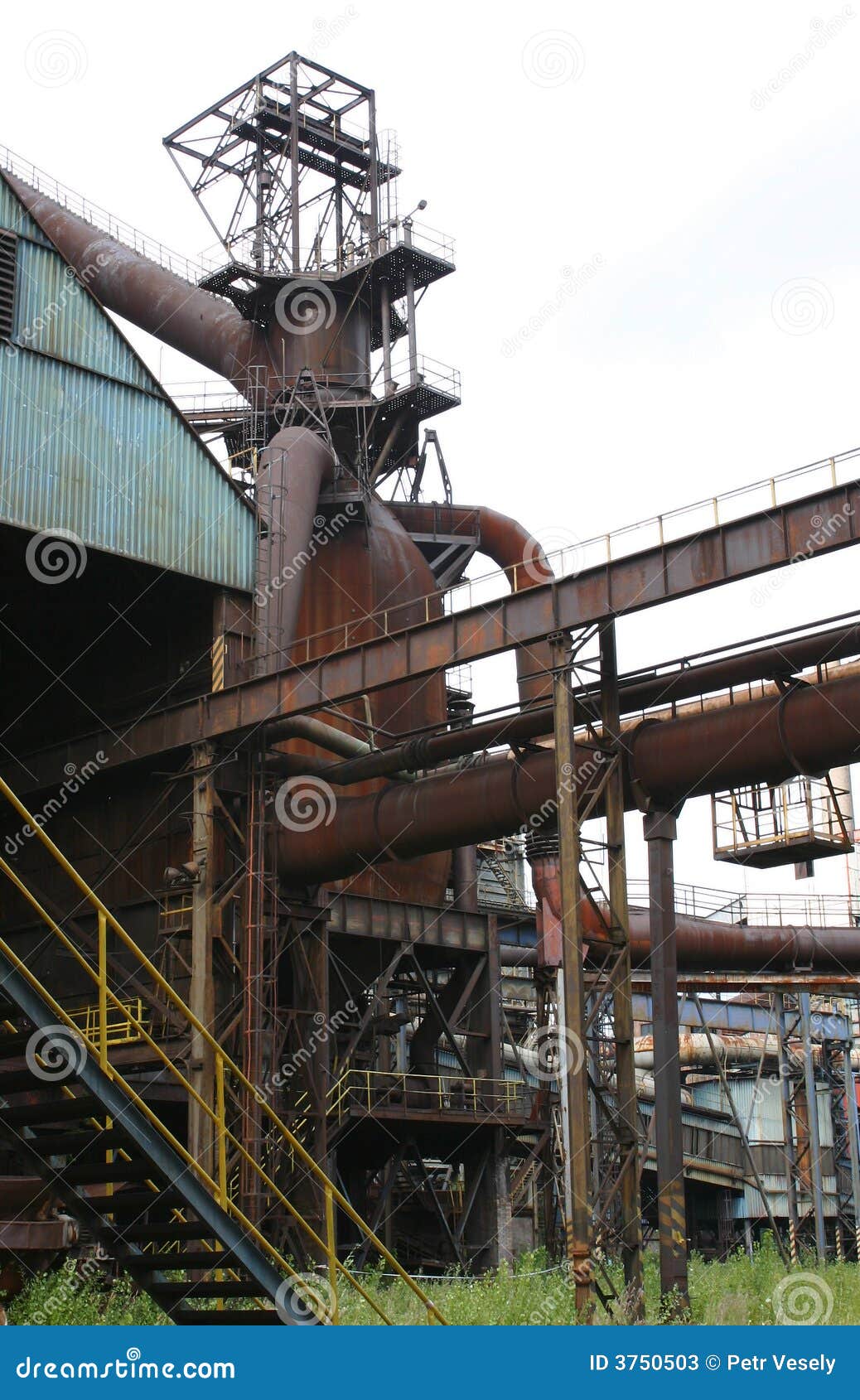 Steelworks stock image. Image of fabric, blight, production - 3750503