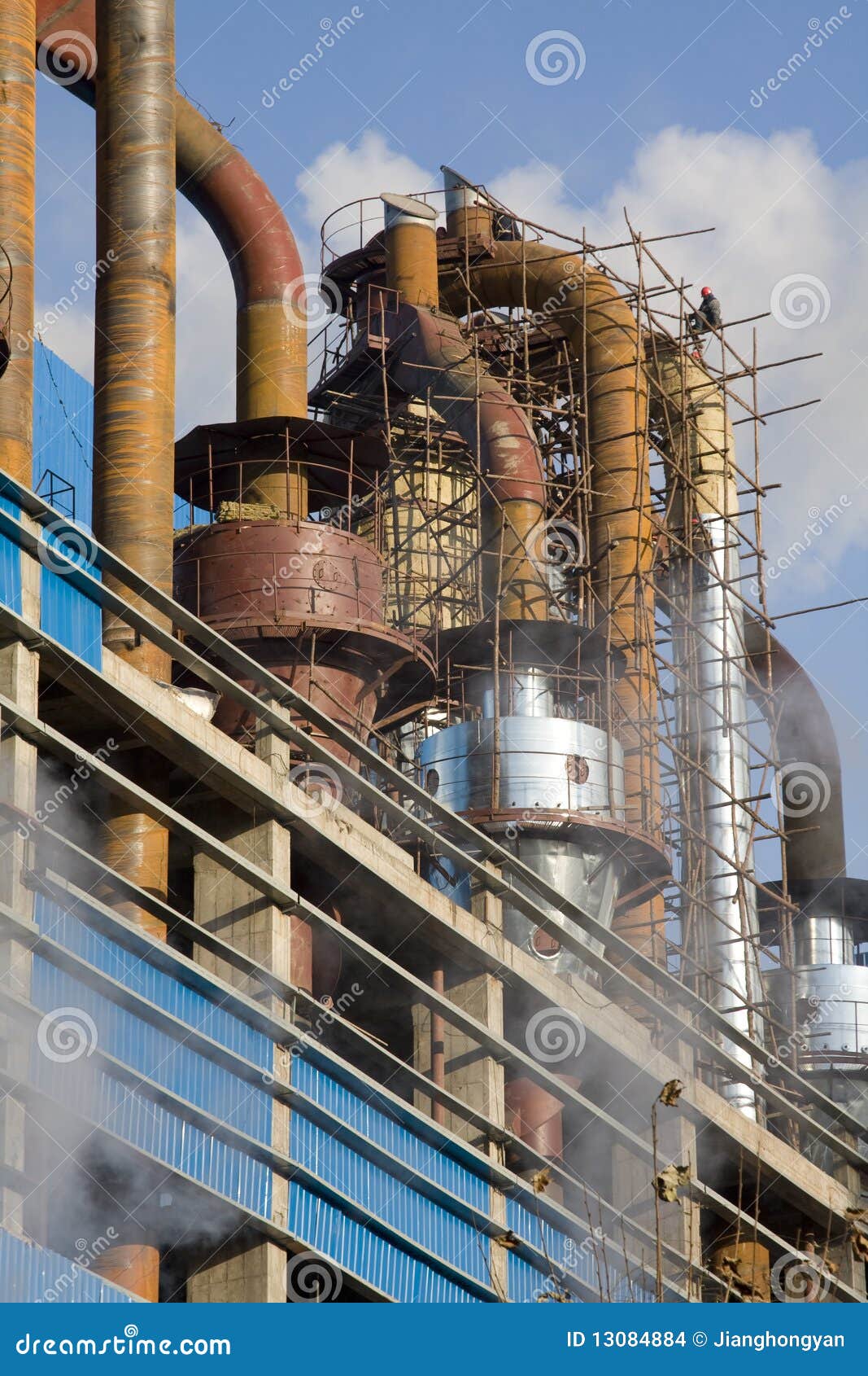 Steelworks -industrial Scenery Stock Photo - Image of atmosphere ...