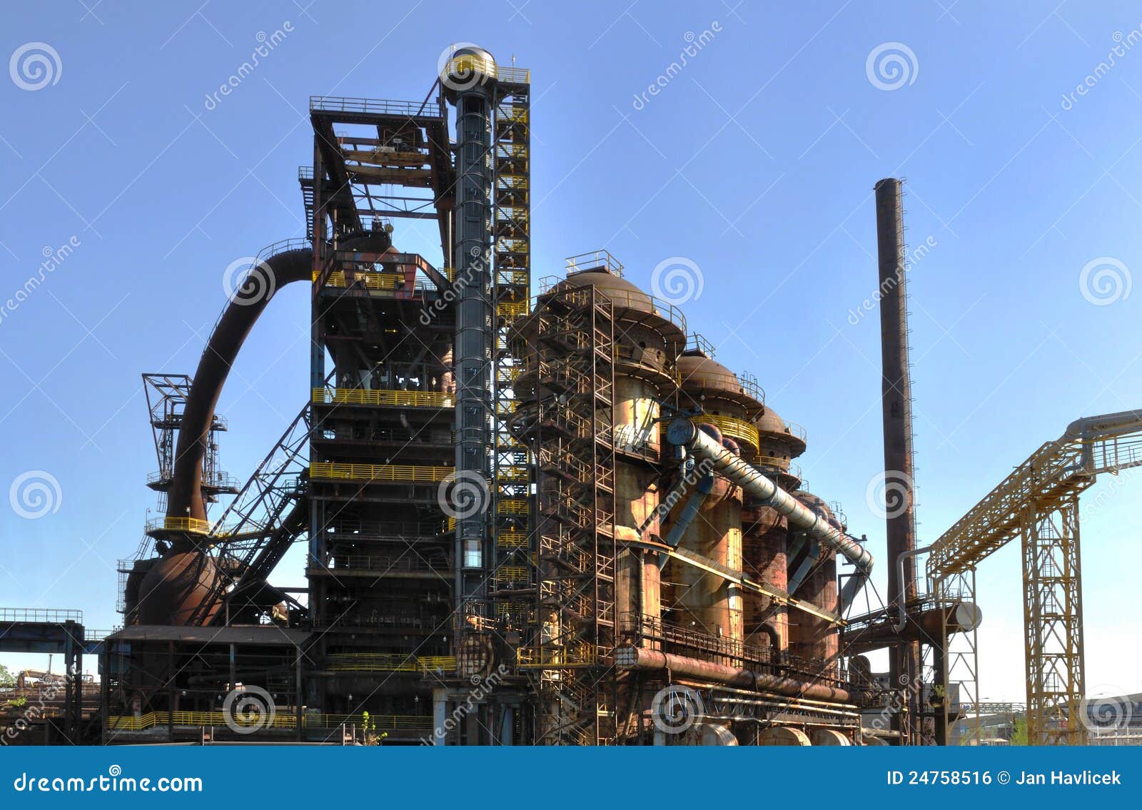 Steelworks Vitkovice stock photo. Image of blue, rust - 24758516