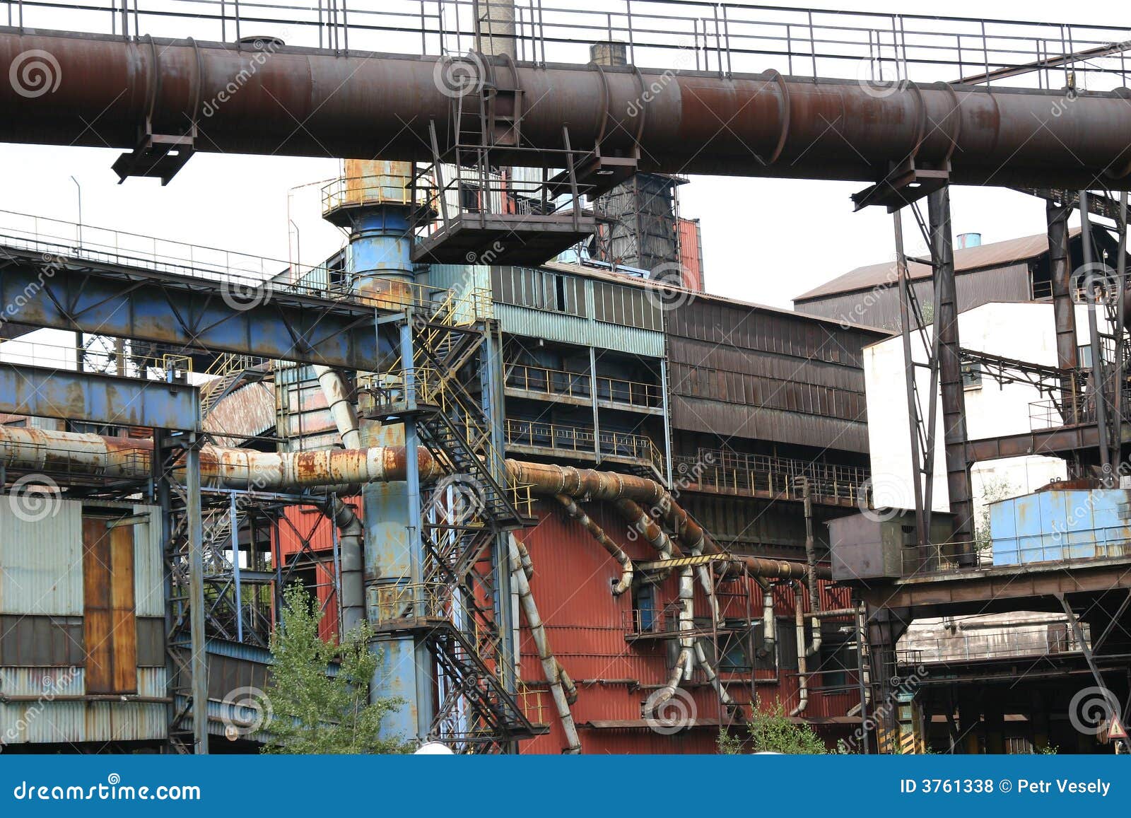 Steelworks Vitkovice stock photo. Image of fungus, iron - 3761338