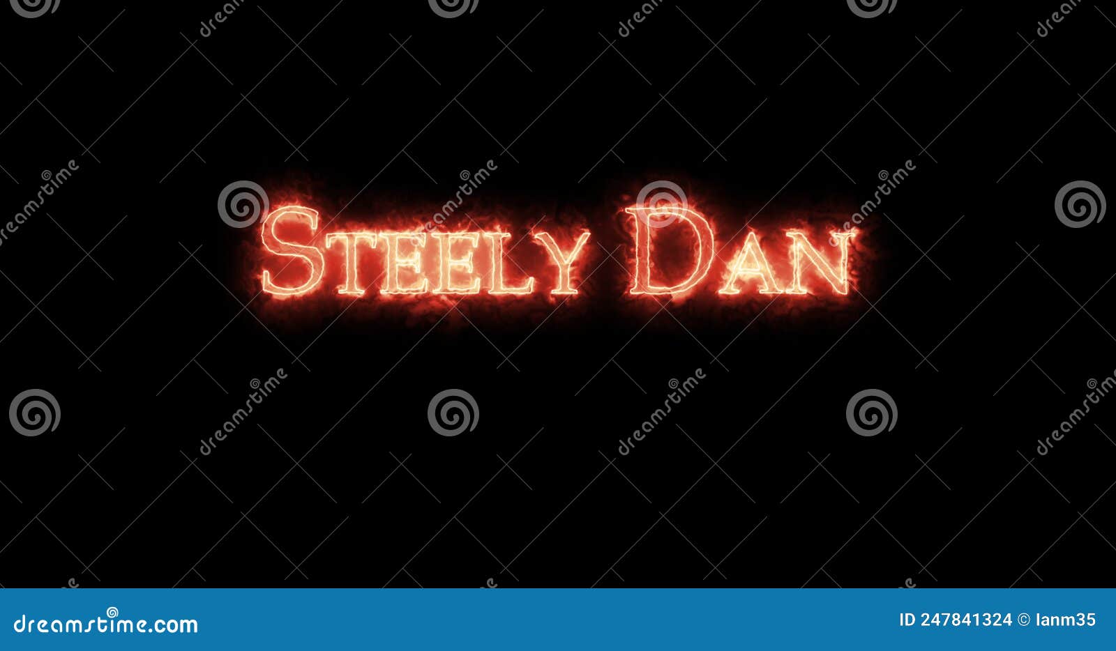 Steely Dan Written with Fire. Loop Stock Footage - Video of artist ...