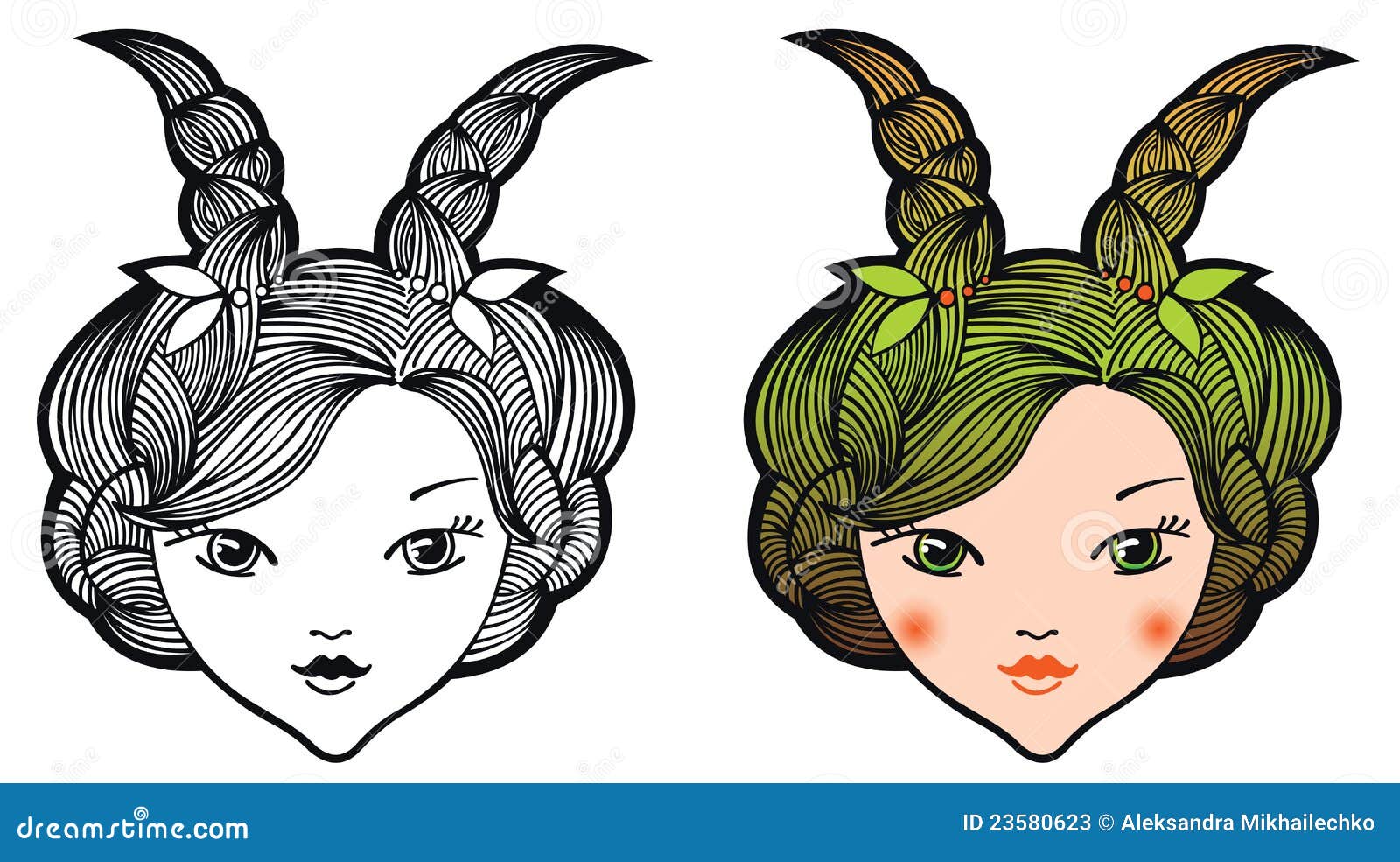 Steenbok - Sterrenbeeld vector illustratie. Illustration of contour ...