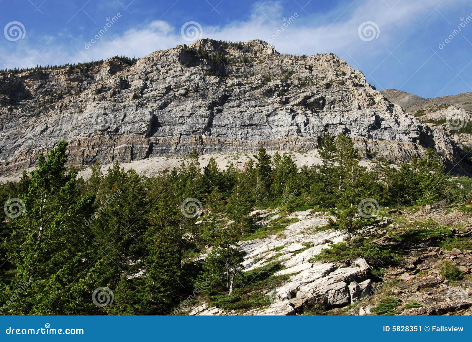 Steep cliff of mountain stock image. Image of slope, summer - 5828351