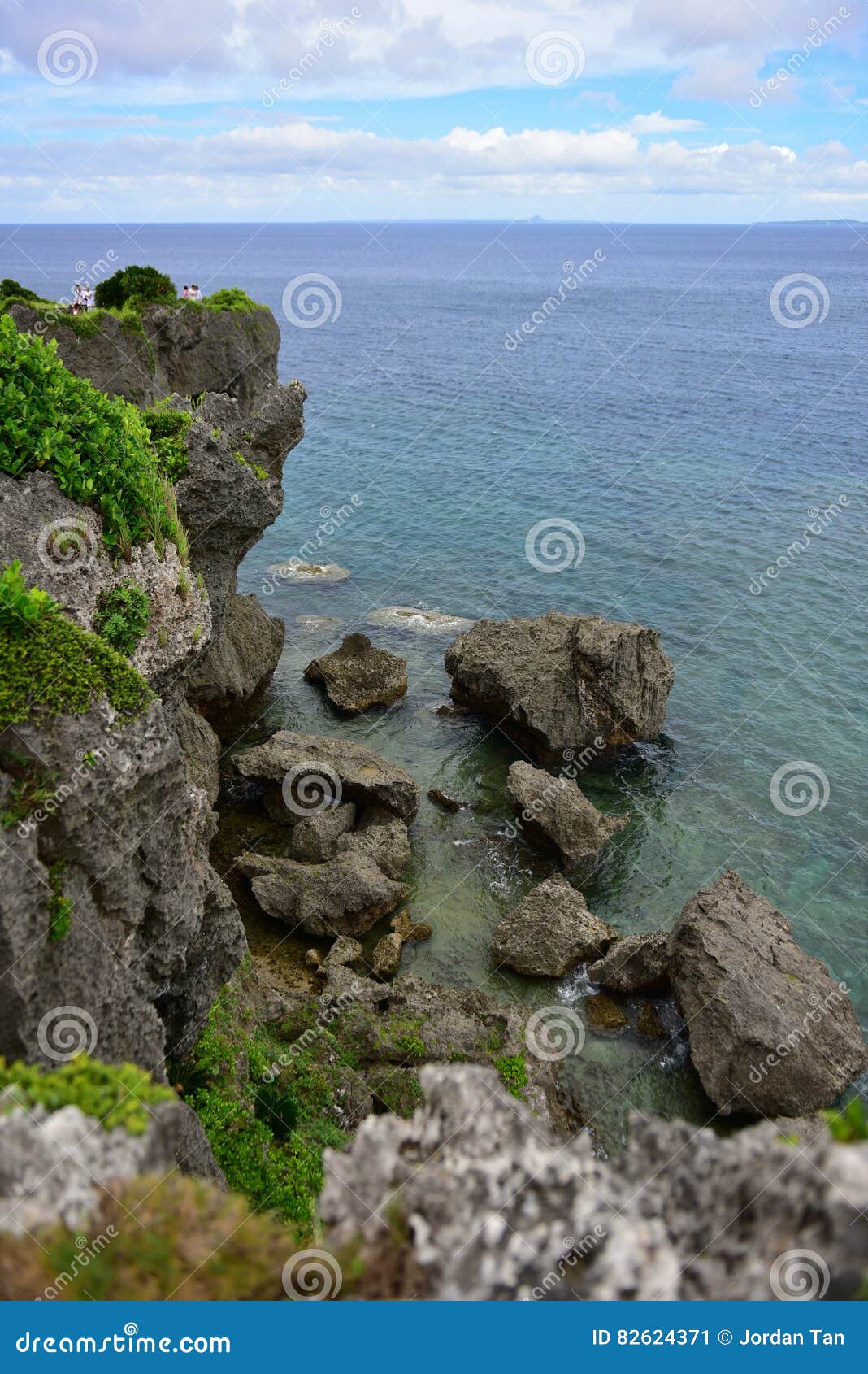 Steep Cliffs at Cape Hedo, Okinawa Stock Image - Image of nature, rock ...