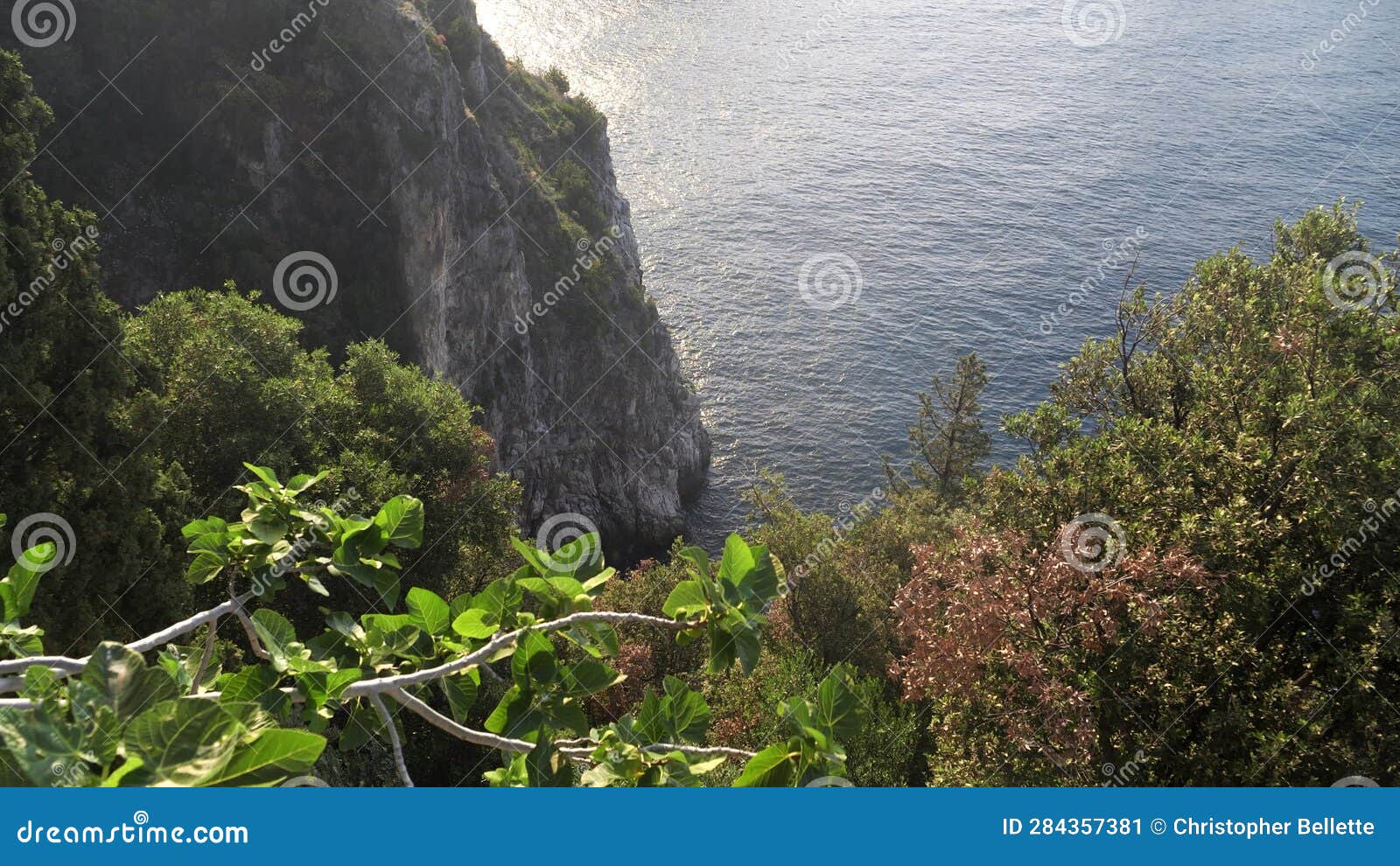 Steep Cliffs and Ocean Near Positano on the Amalfi Coast Stock Video ...