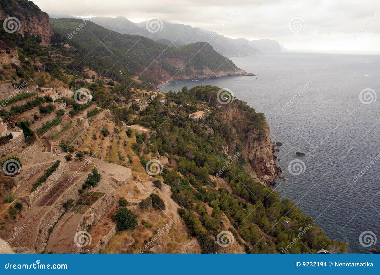 Steep coast 2 stock photo. Image of rocks, cliff, panoramic - 9232194