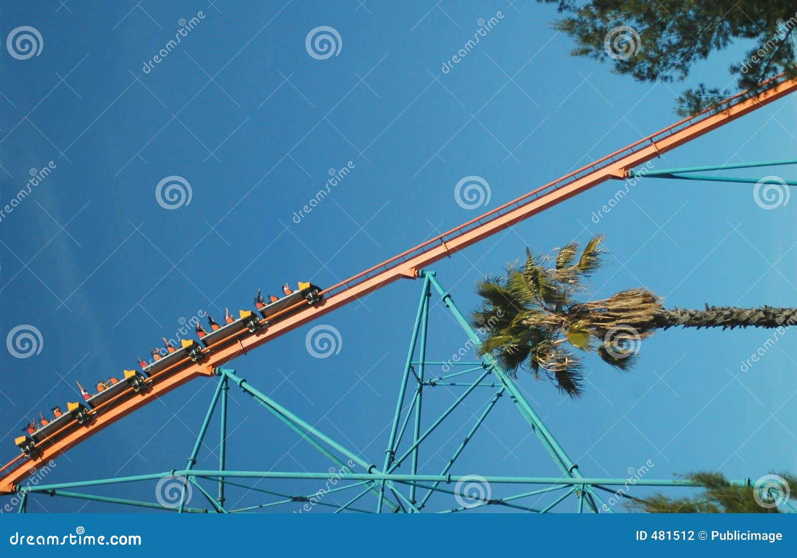Steep Drop Coaster stock photo. Image of drop, momentum - 481512