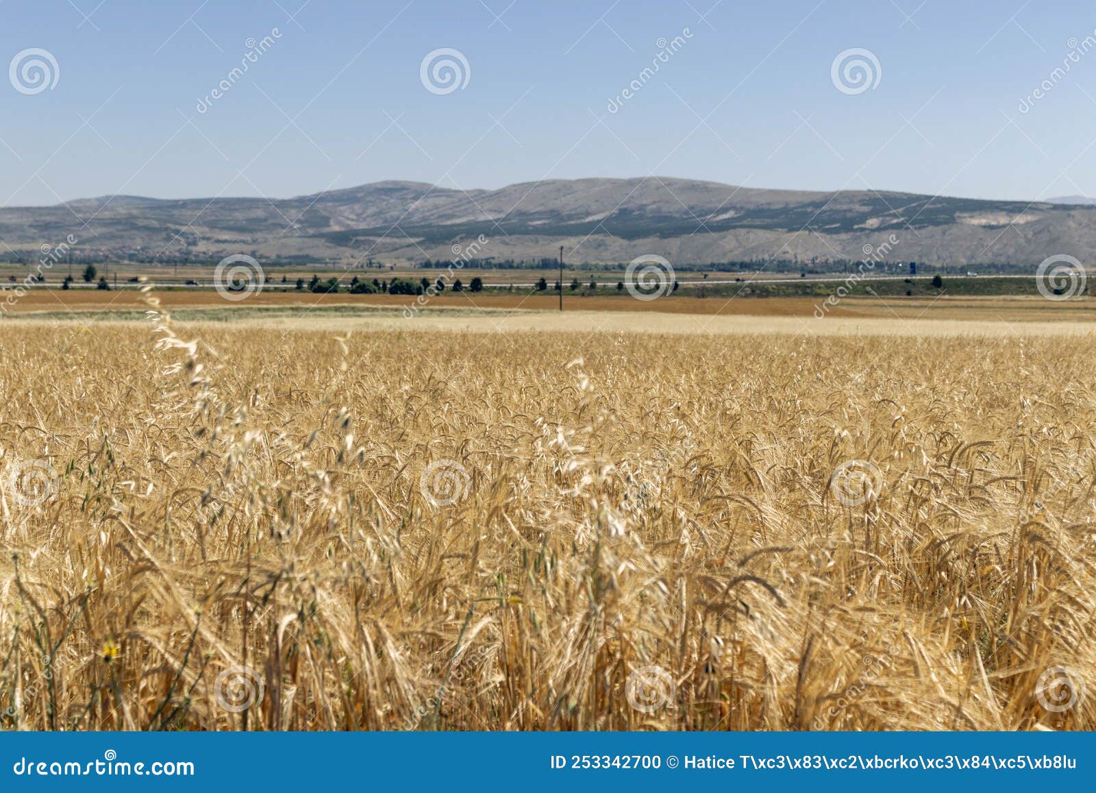 The Steep Mountains Behind the Wide Fields, Antalya Taurus Mountains ...