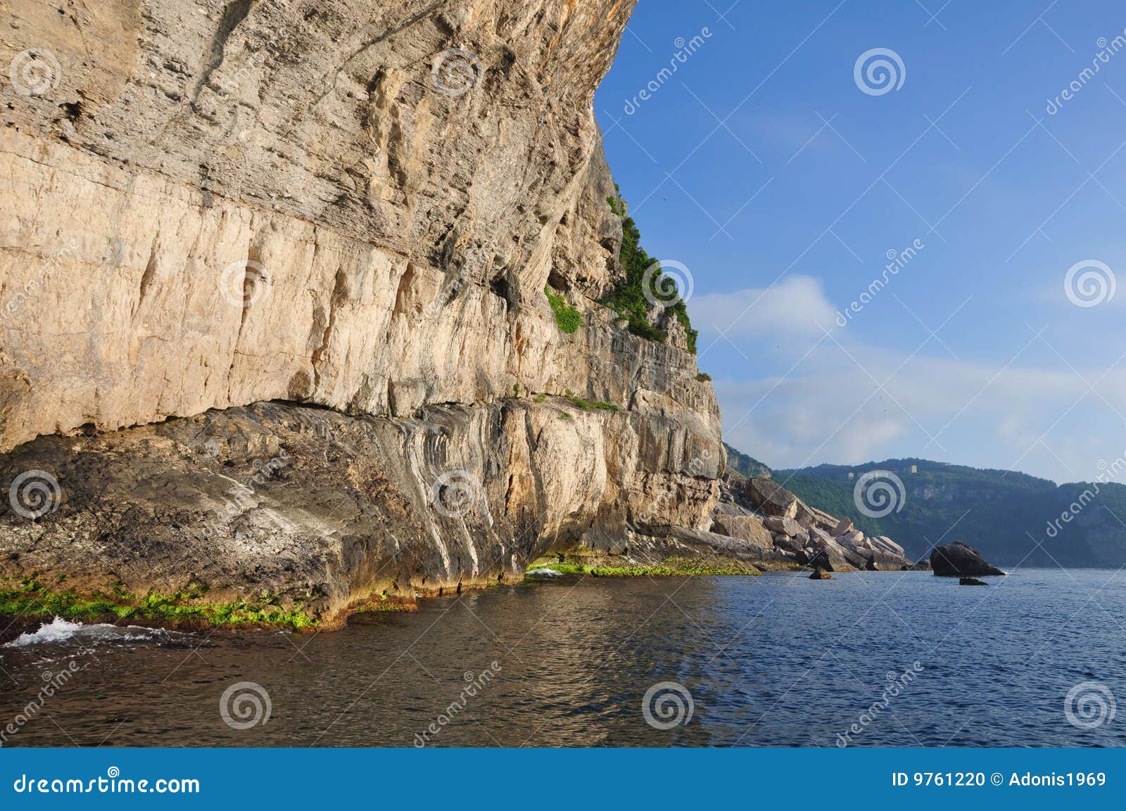 Steep ocean cliffs stock photo. Image of blue, outdoor - 9761220