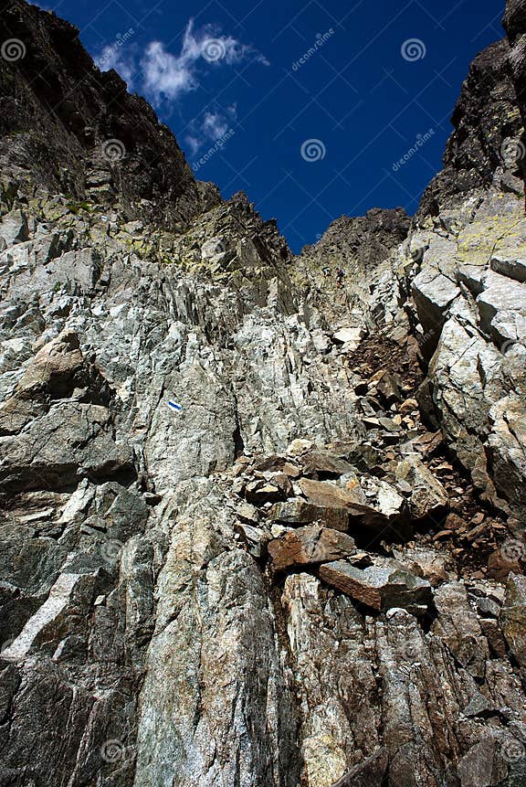 Steep path stock photo. Image of peak, summer, wall, sharp - 10418552