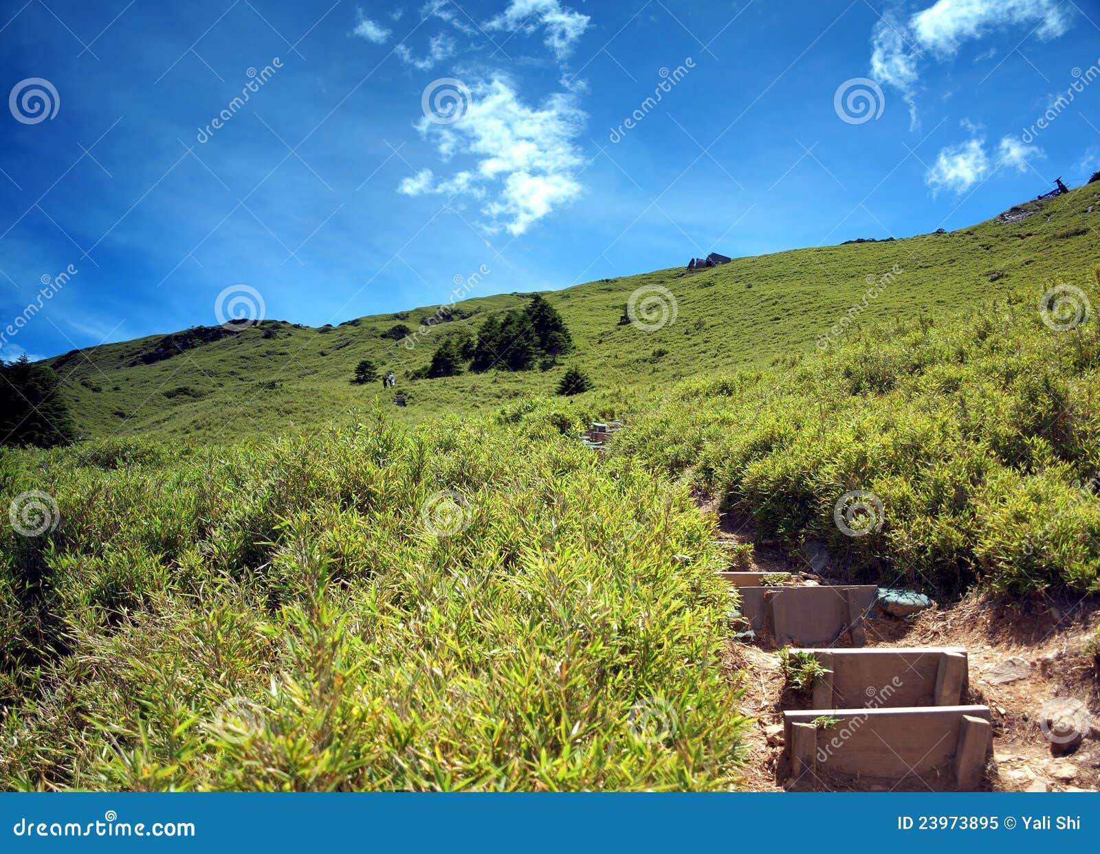 Steep Path To the Top of a Mountain Stock Image - Image of steep ...