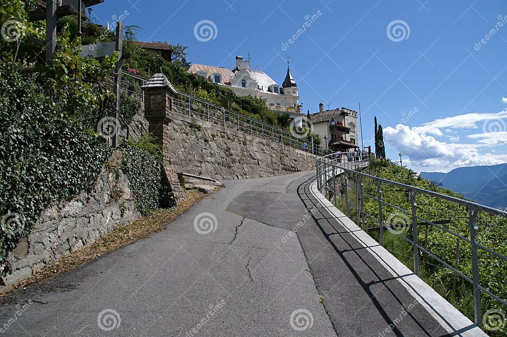 Steep Road in Alpine Landscape Stock Photo - Image of european, steep ...
