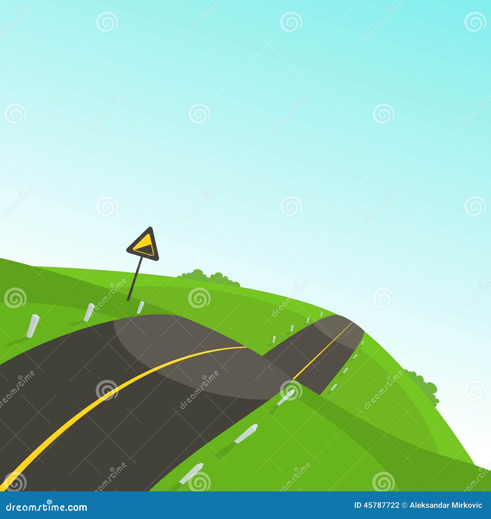 Steep Hill Clipart