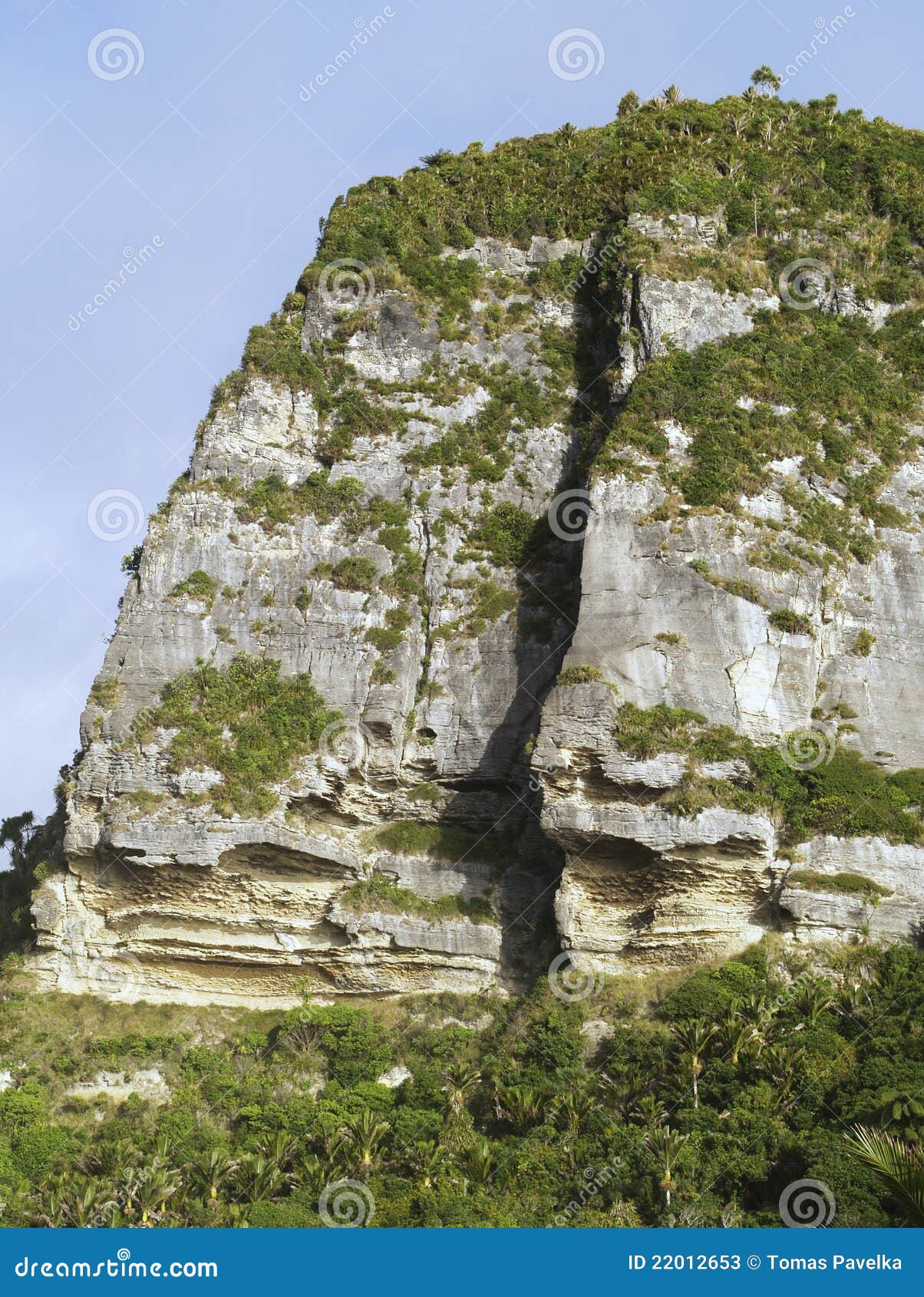 Steep rock face stock image. Image of sandstone, punakaiki - 22012653