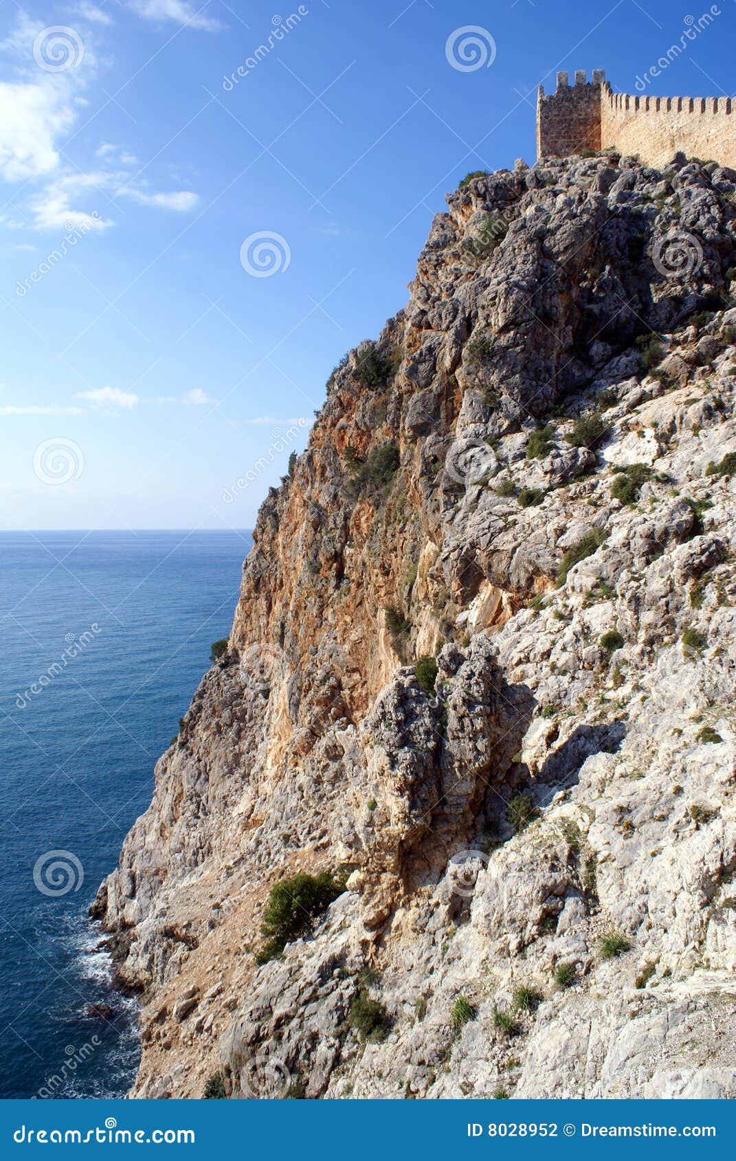 Steep rock and wall stock photo. Image of fortified, protection - 8028952