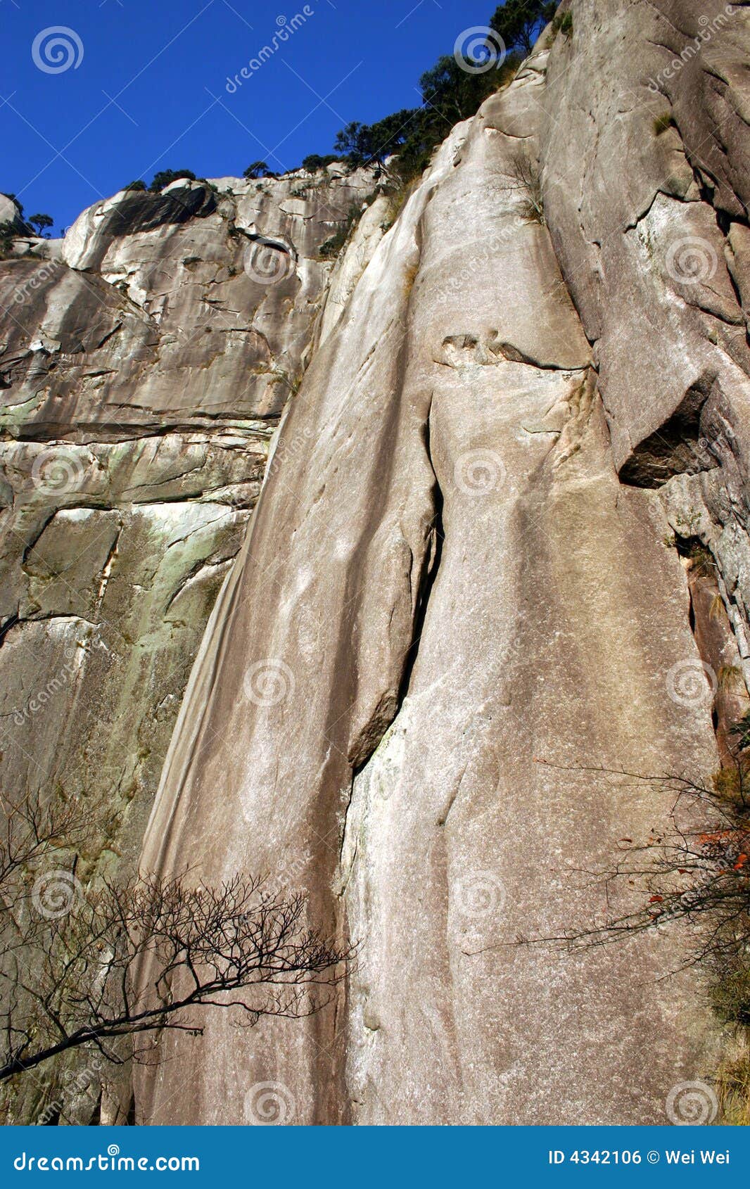 Steep rocky mountainside stock photo. Image of scenic - 4342106