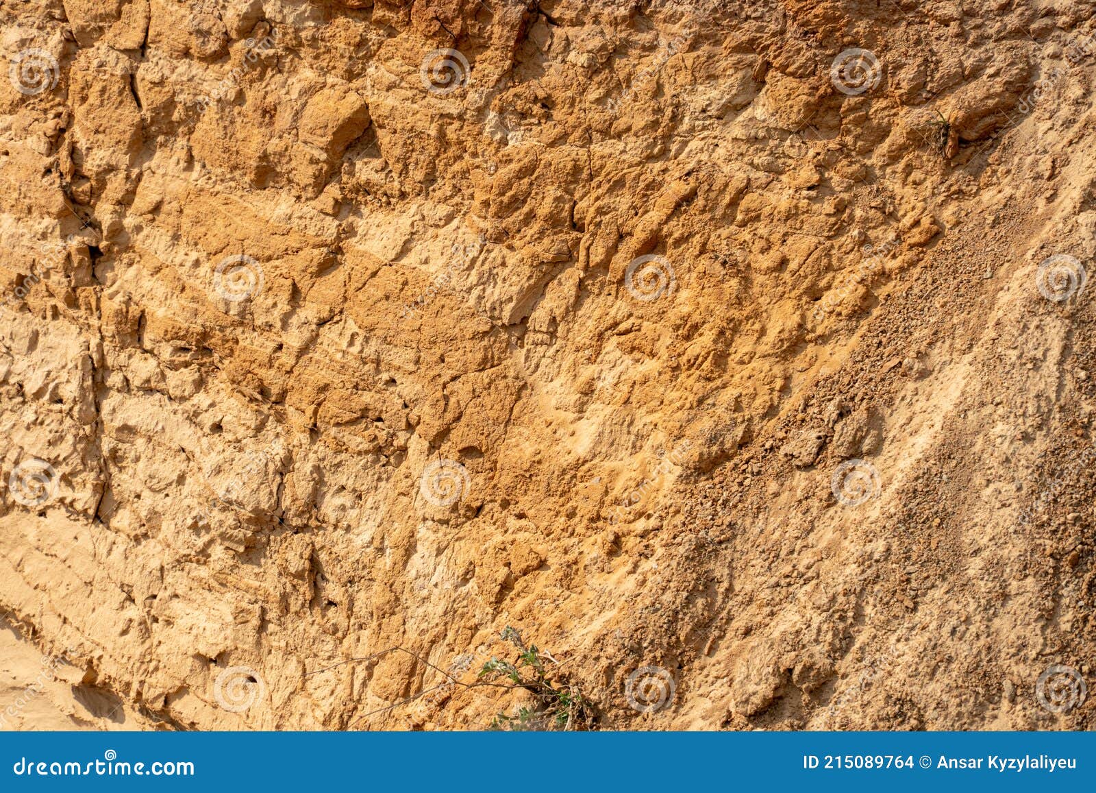 The Steep Slope of a Sand Mining Quarry. Background and Texture of Sand ...