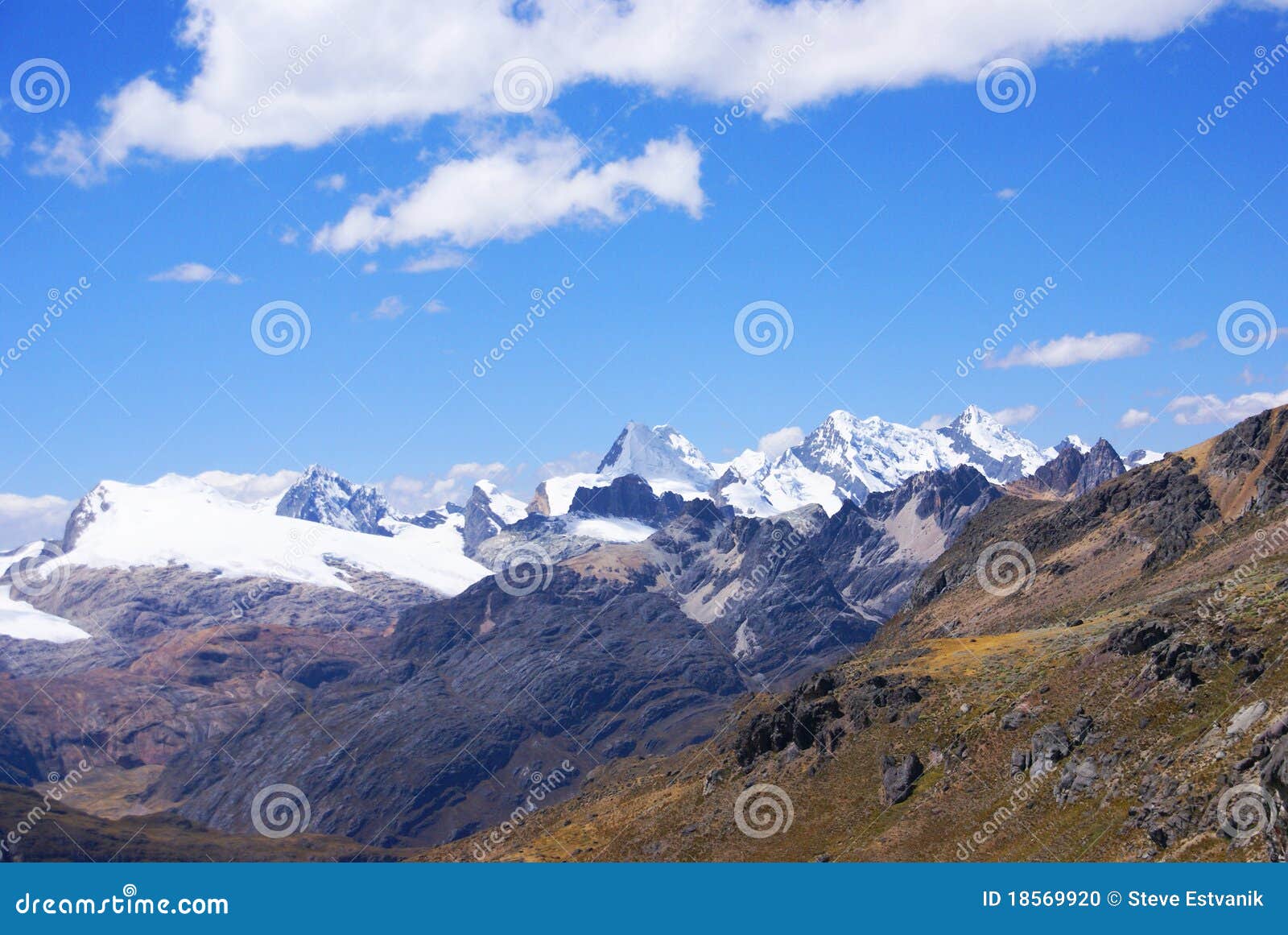 Steep Snow Faces on Andes Mountain Stock Photo - Image of peru, andes ...