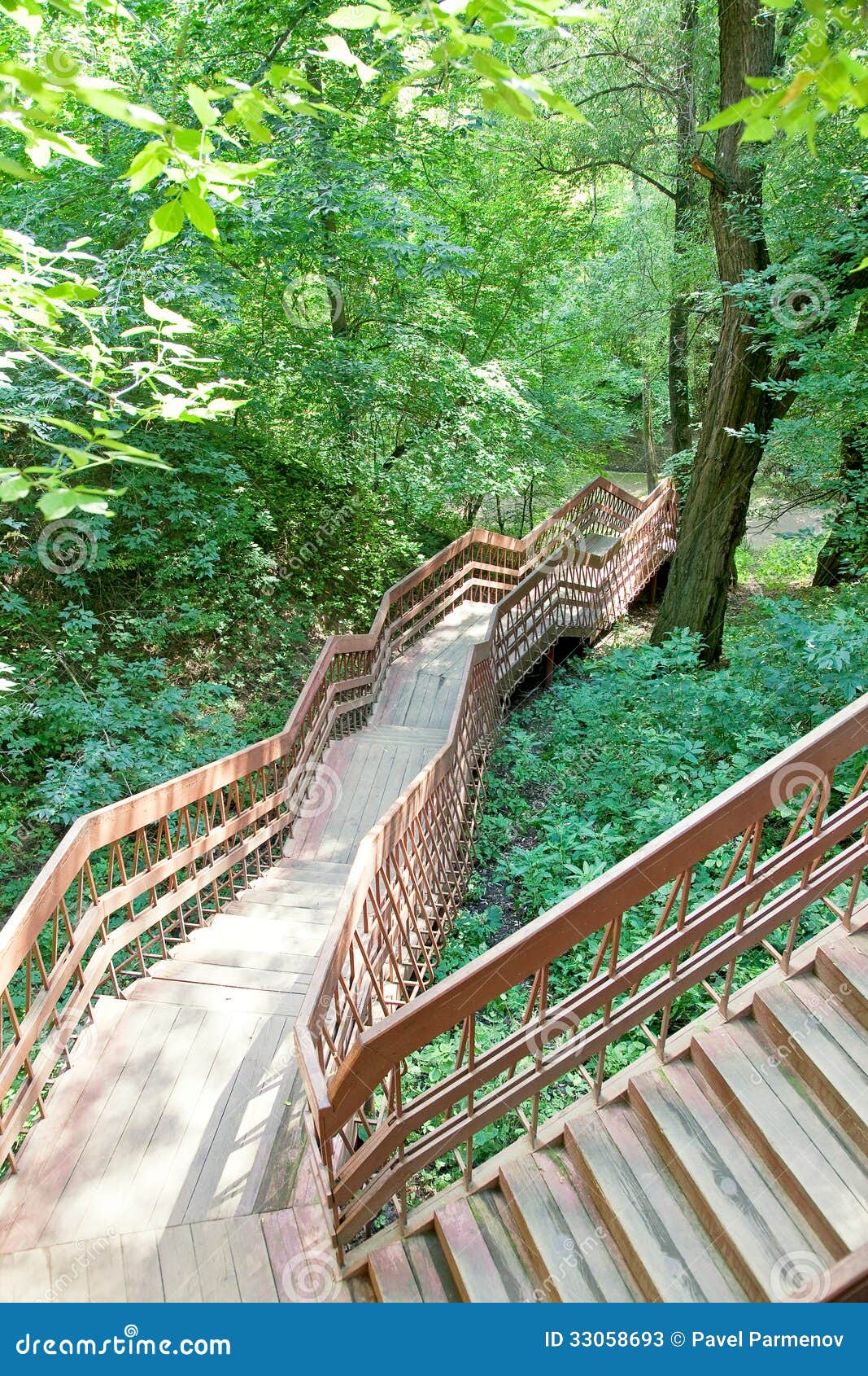 Steep stair in a ravine stock image. Image of lowering - 33058693