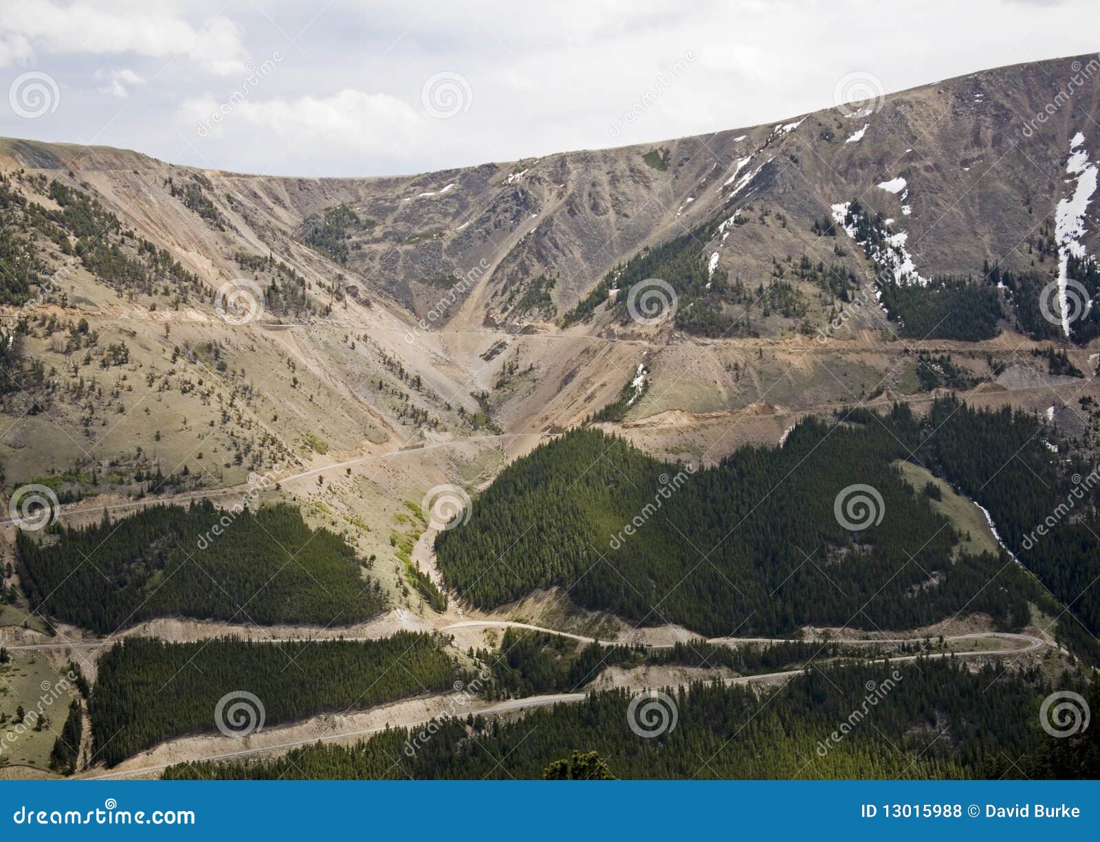 Steep Switchbacks of Narrow Road Stock Photo - Image of hills, hike ...