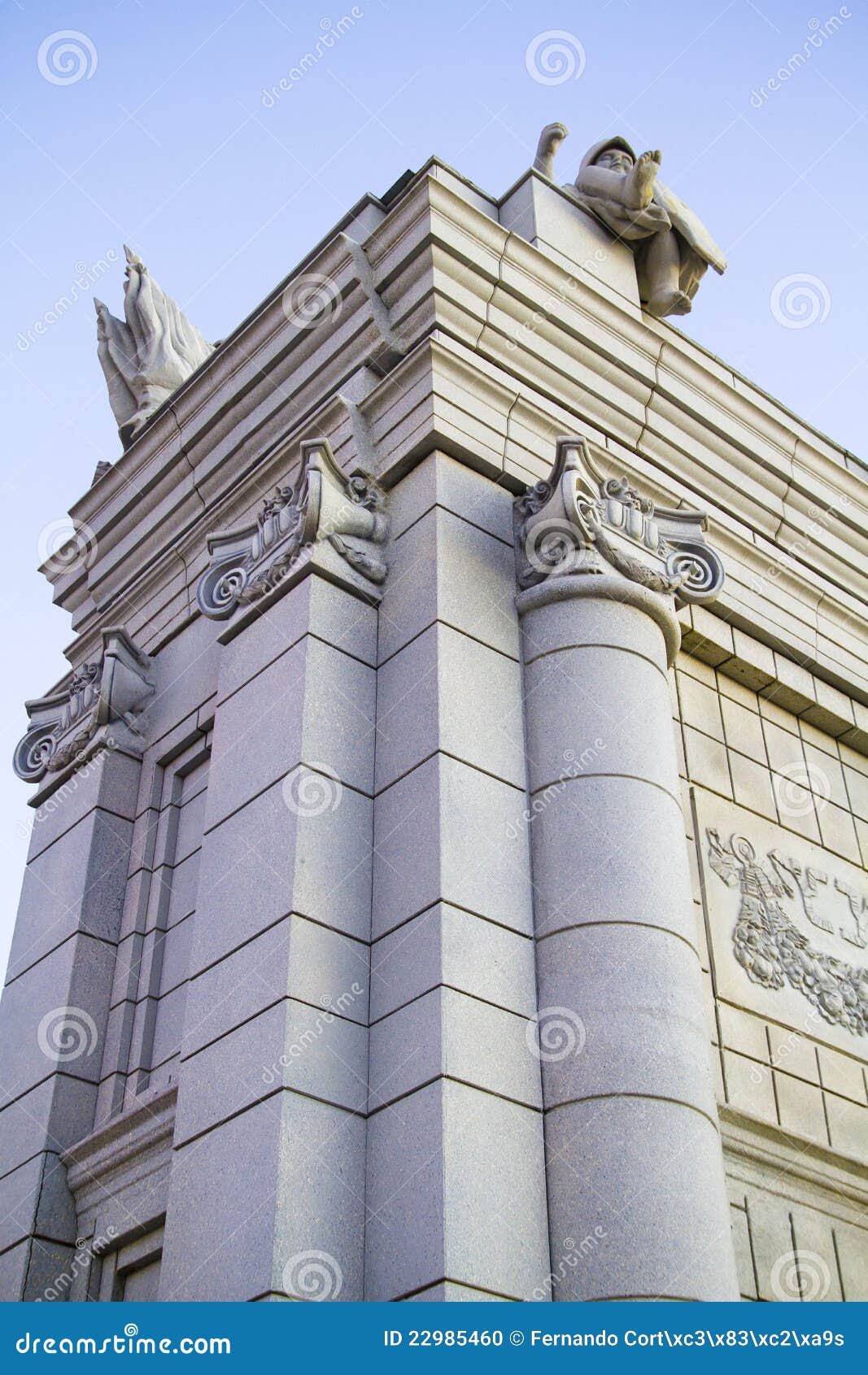 Steep View of Classical Columns, Pillar Stock Photo - Image of marble ...