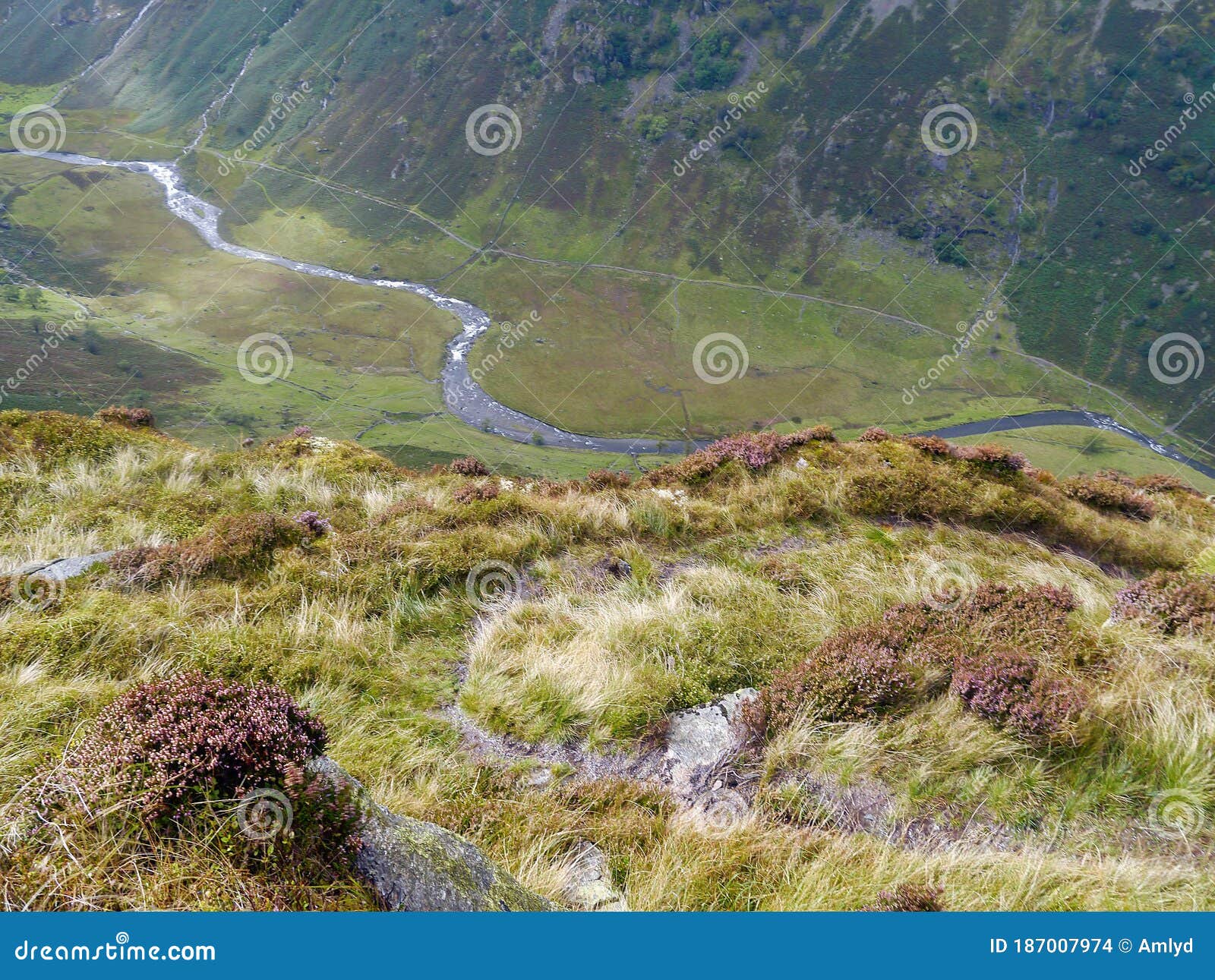 Steep View of Langstrath Beck, Lake District Stock Photo - Image of ...