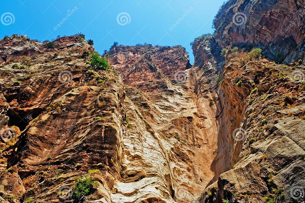 Steep wall of rock stock image. Image of terrain, cliffs - 72497721