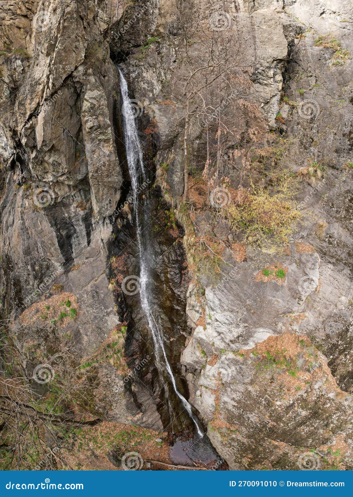 Steep Waterfall stock photo. Image of flowing, mountain - 270091010