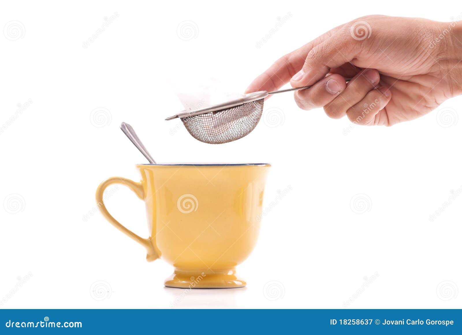Steeping a Tea Bag stock image. Image of addicting, morning - 18258637
