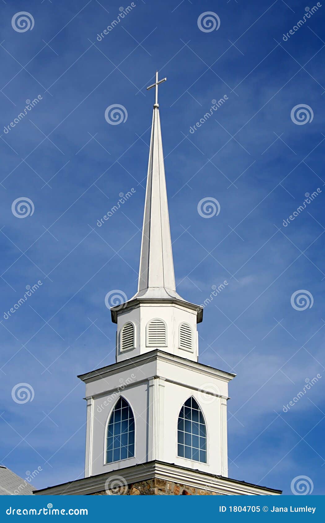 Steeple stock image. Image of blue, worship, jesus, cross - 1804705
