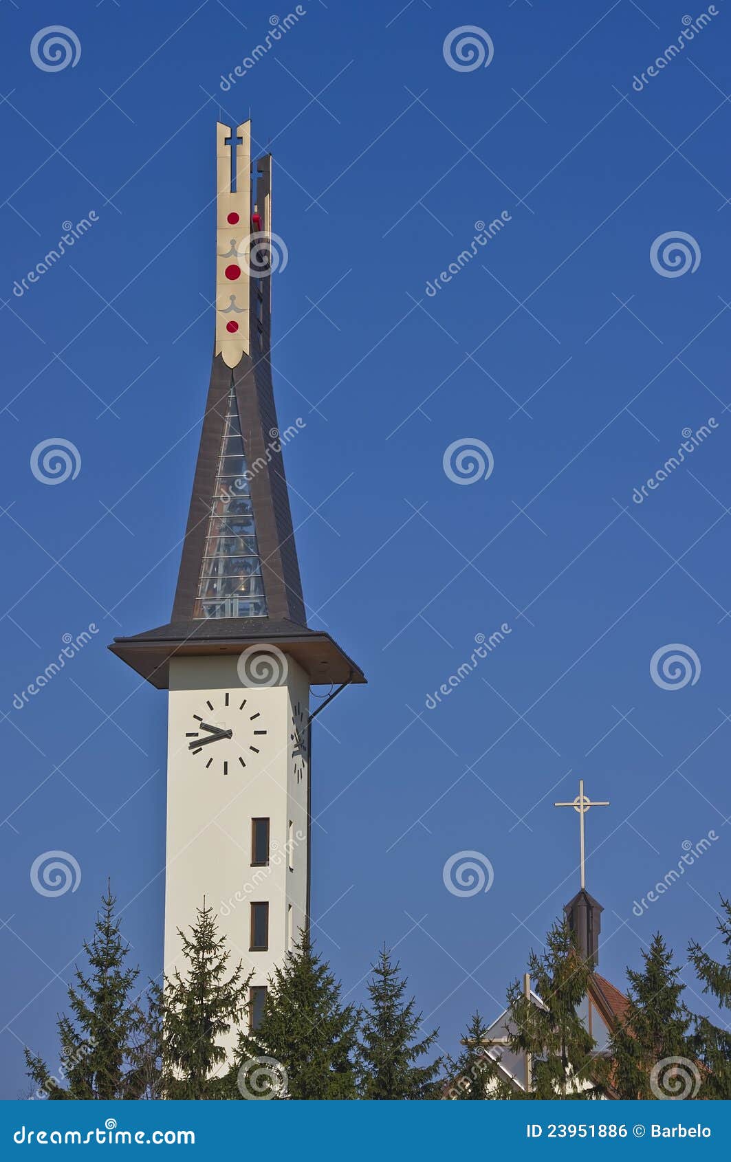 Steeple stock photo. Image of architecture, steeple, cross - 23951886